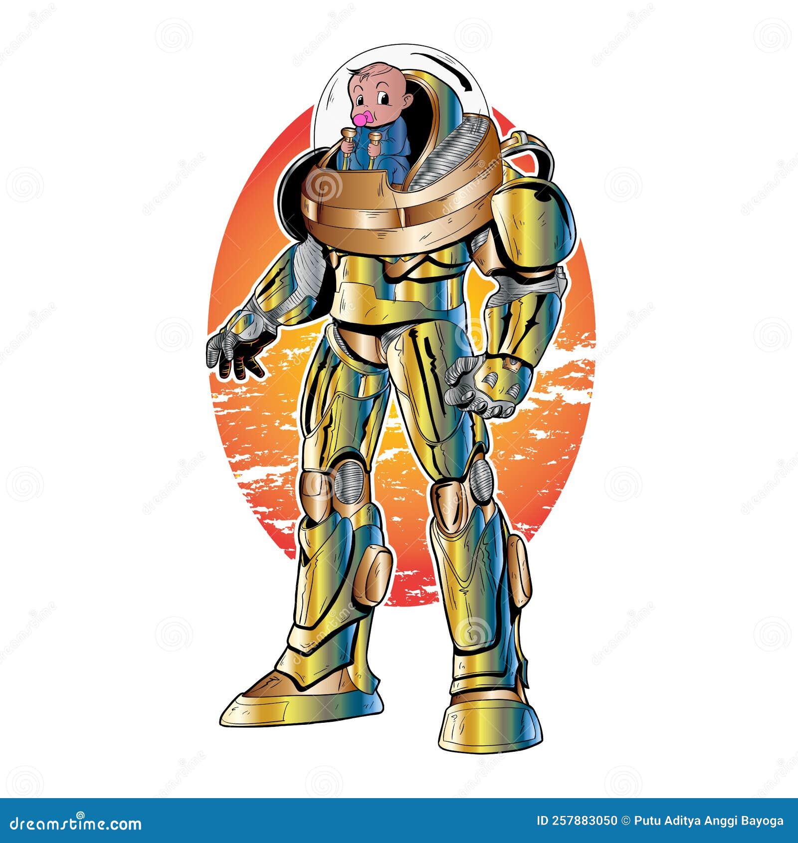 Baby bots stock vector. Illustration of mecha, artwork - 257883050