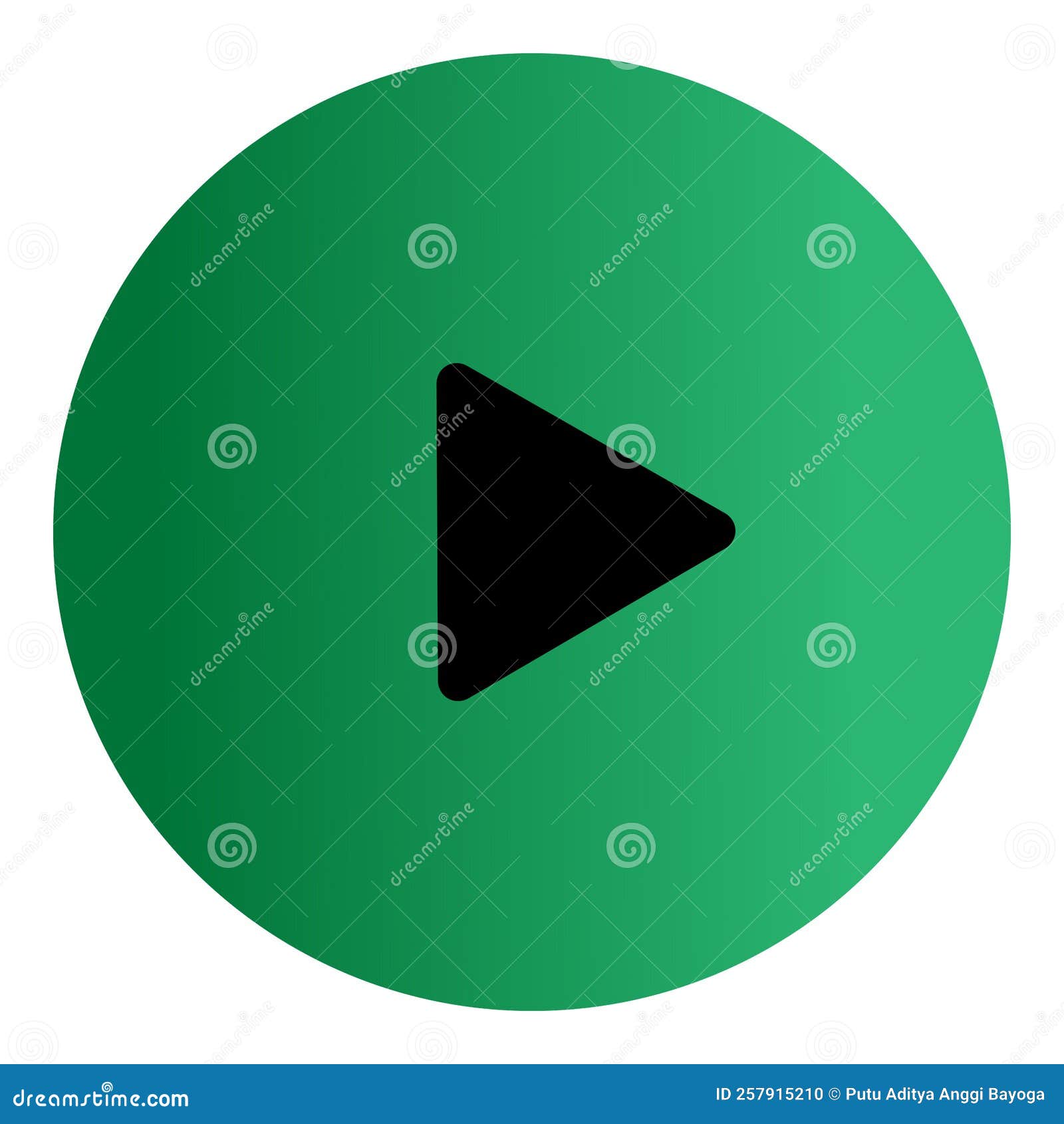 Shiny play button stock vector. Illustration of icon - 257915210