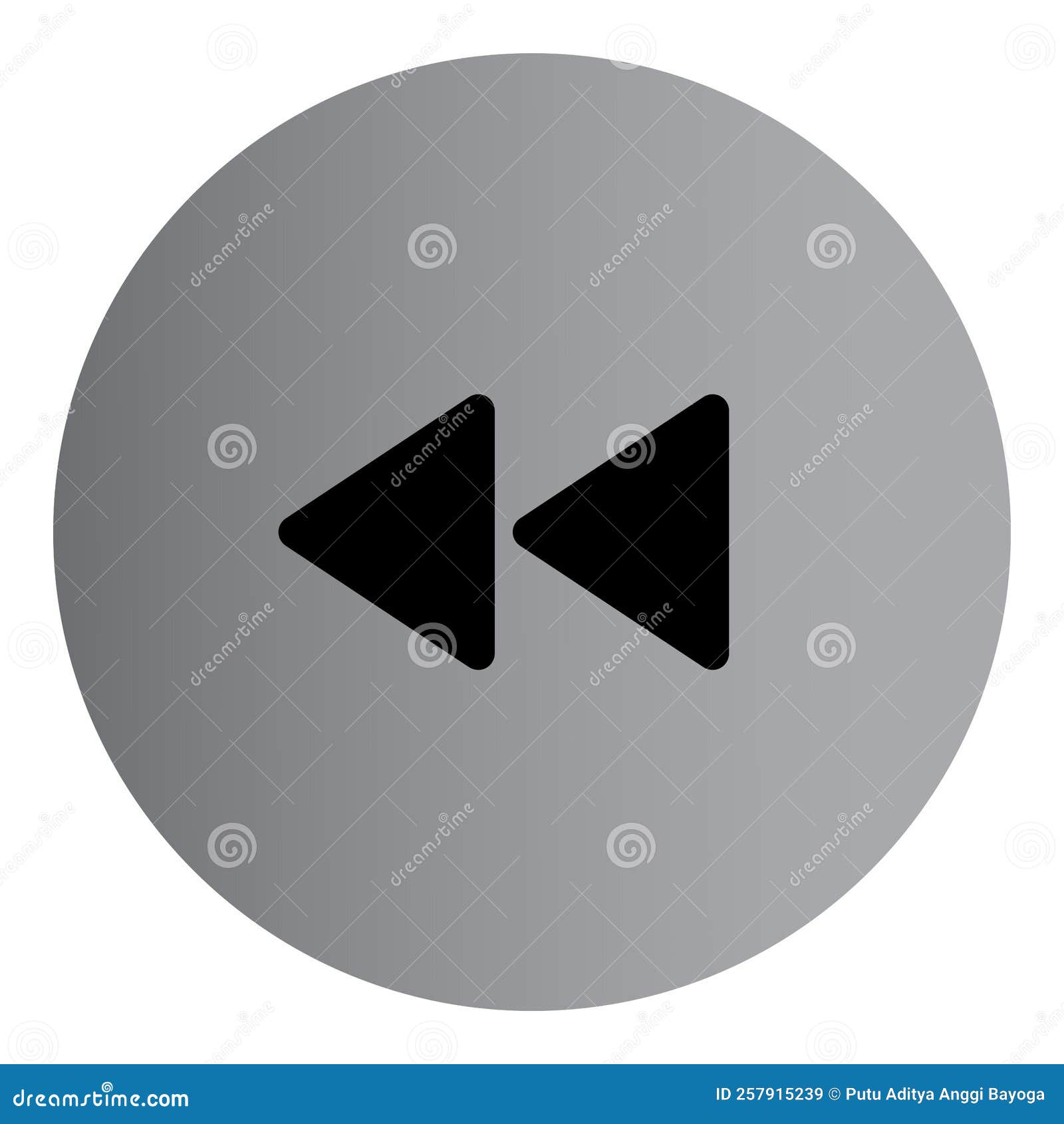 Shiny backward button stock vector. Illustration of shiny - 257915239