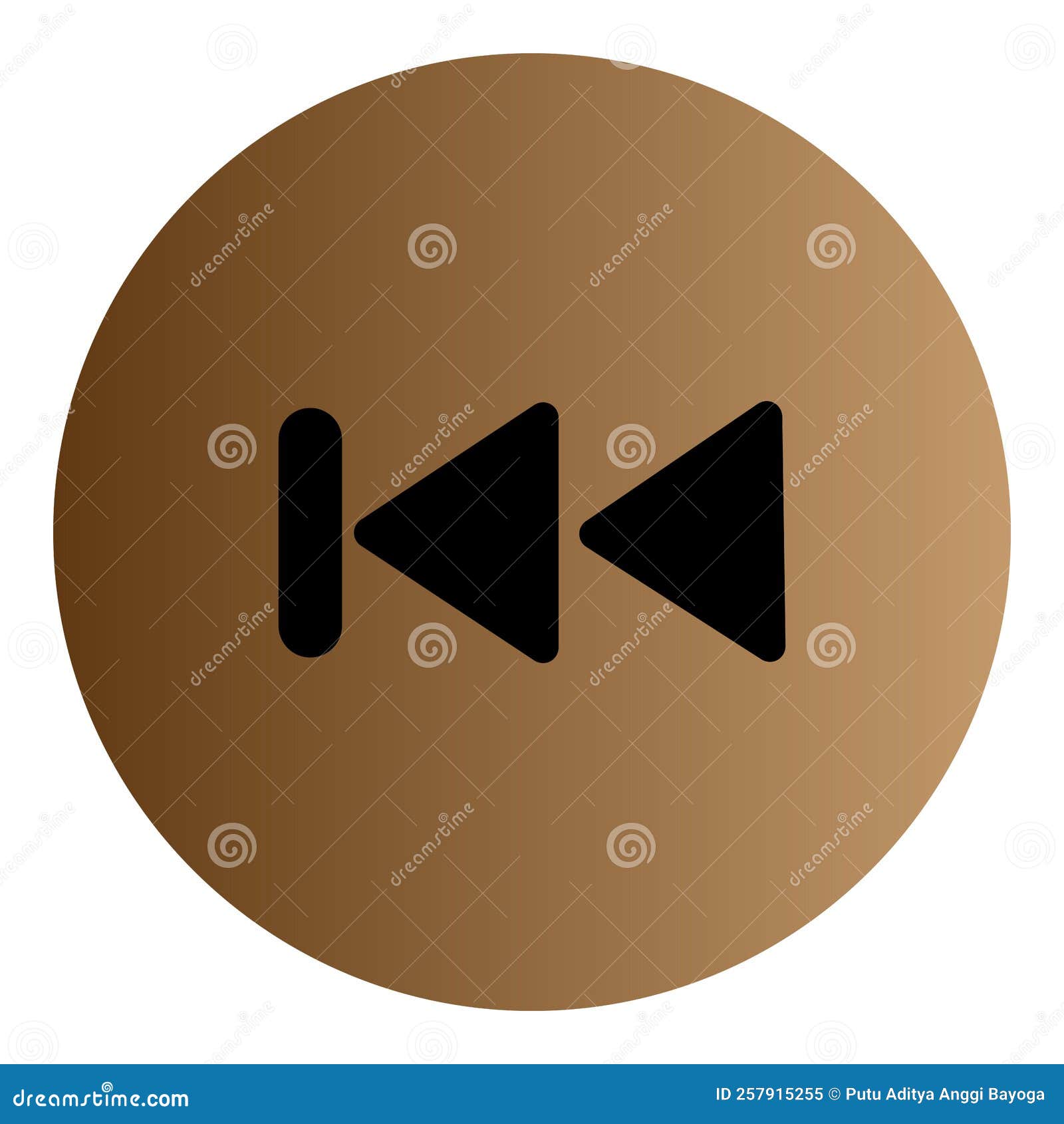 Shiny step back button stock vector. Illustration of fast - 257915255