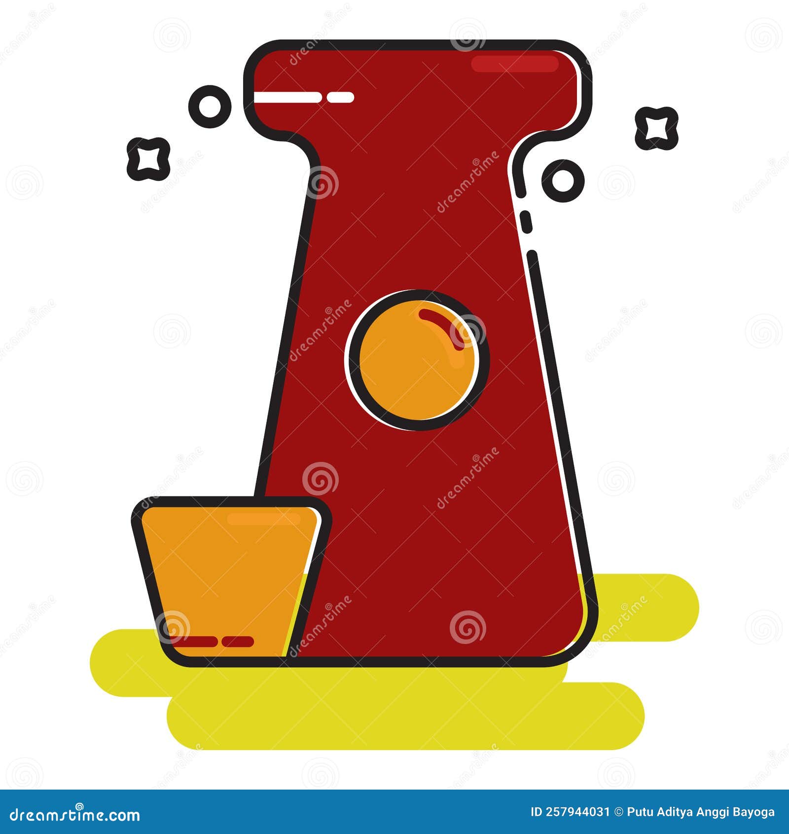 Cartoon sake stock vector. Illustration of chinese, icon - 257944031