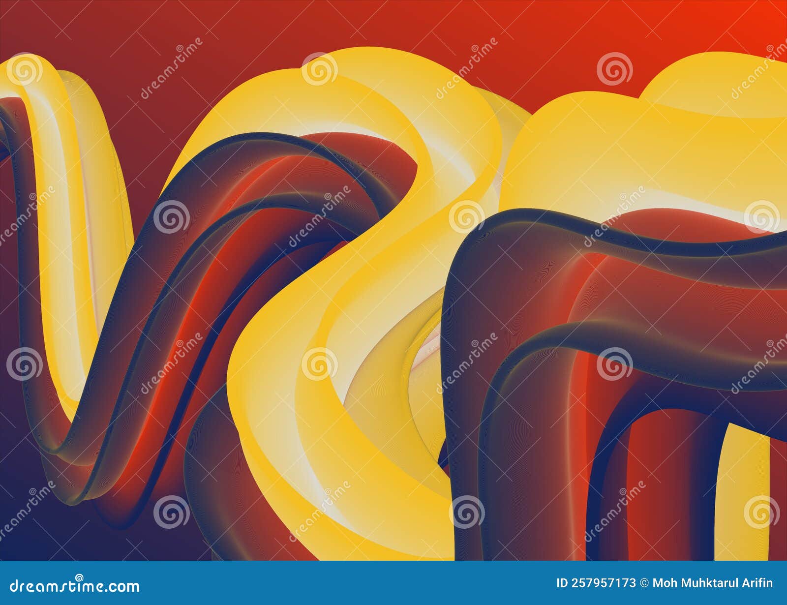 Abstract Background with Lines Multicolor 3d Stock Illustration ...