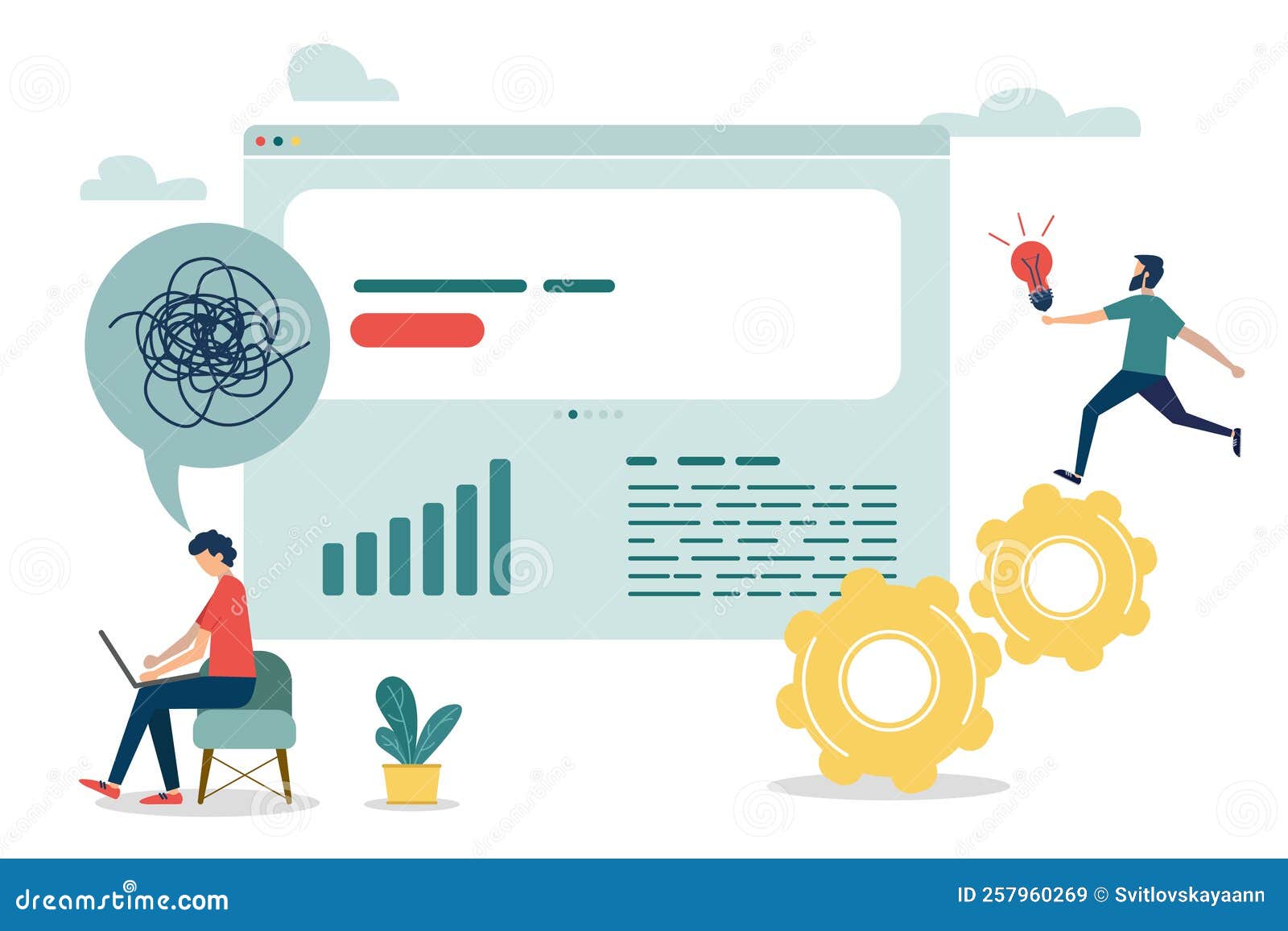 Analyze Business Trend Concept. Data Analysis and Optimisation for SEO ...