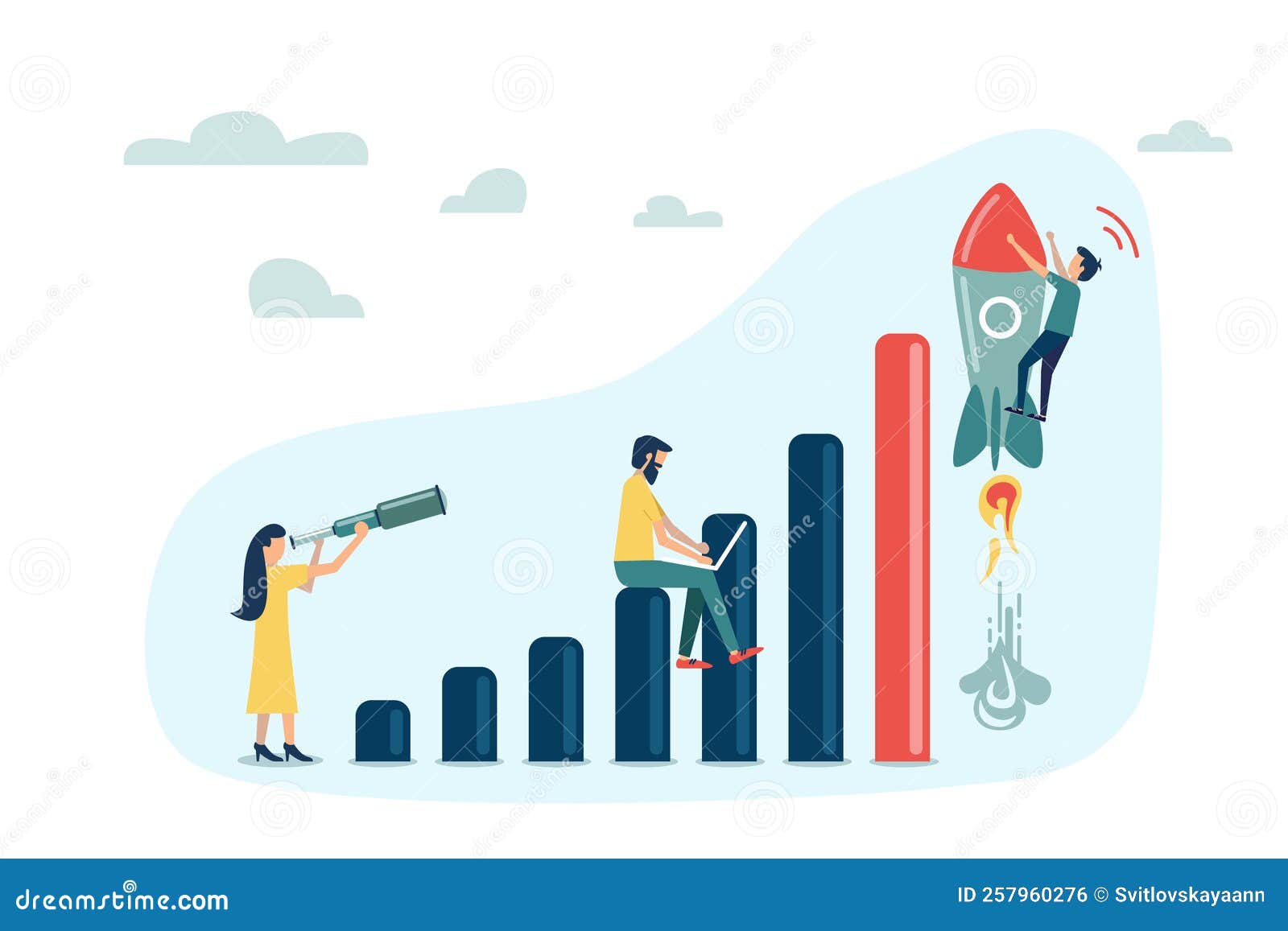 Exponential Growth or Compound Interest, Investment, Wealth or Earning ...