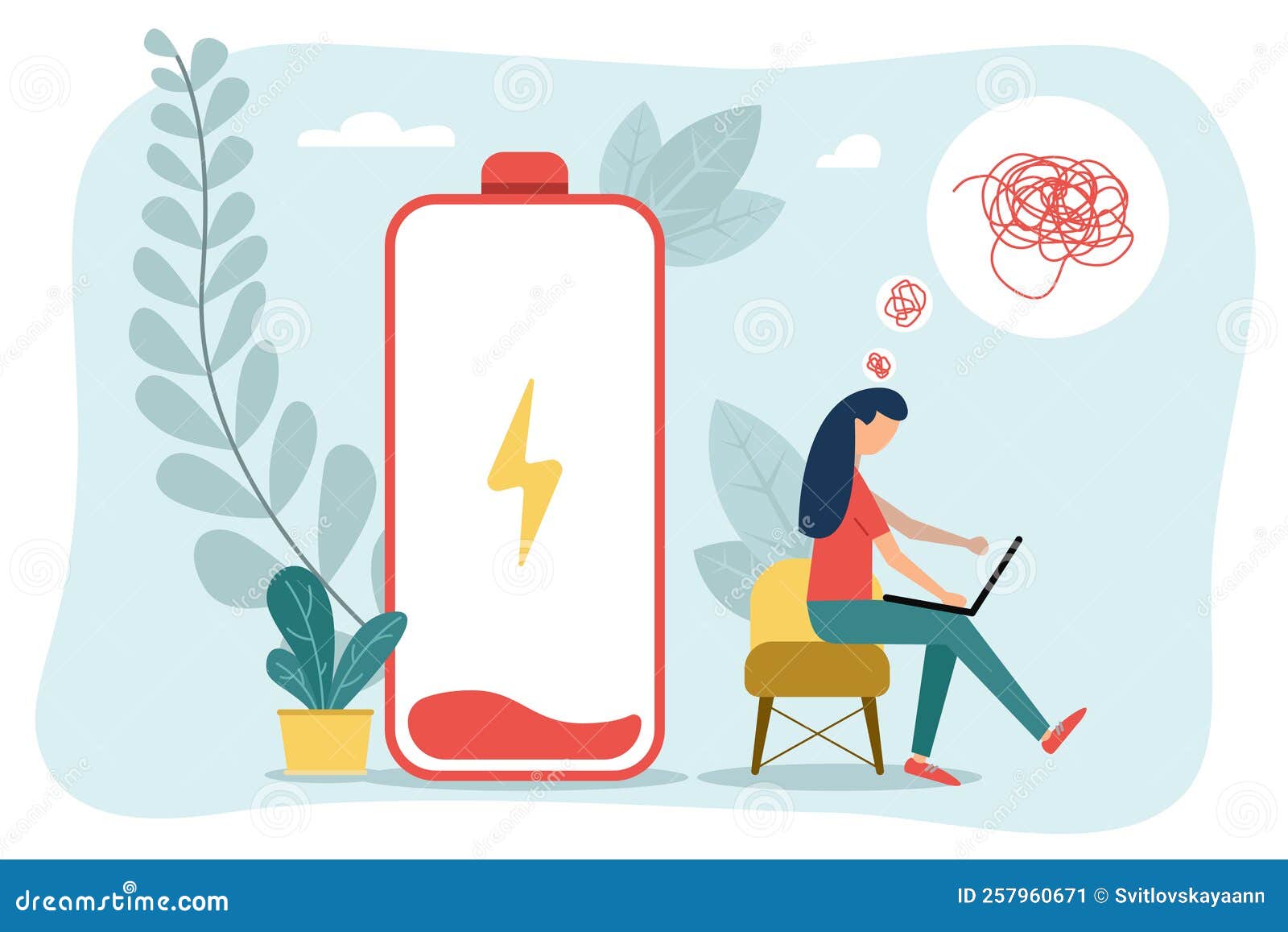 Low Energy or Motivation Concept, Exhausted and Fatigue from Hard Work ...