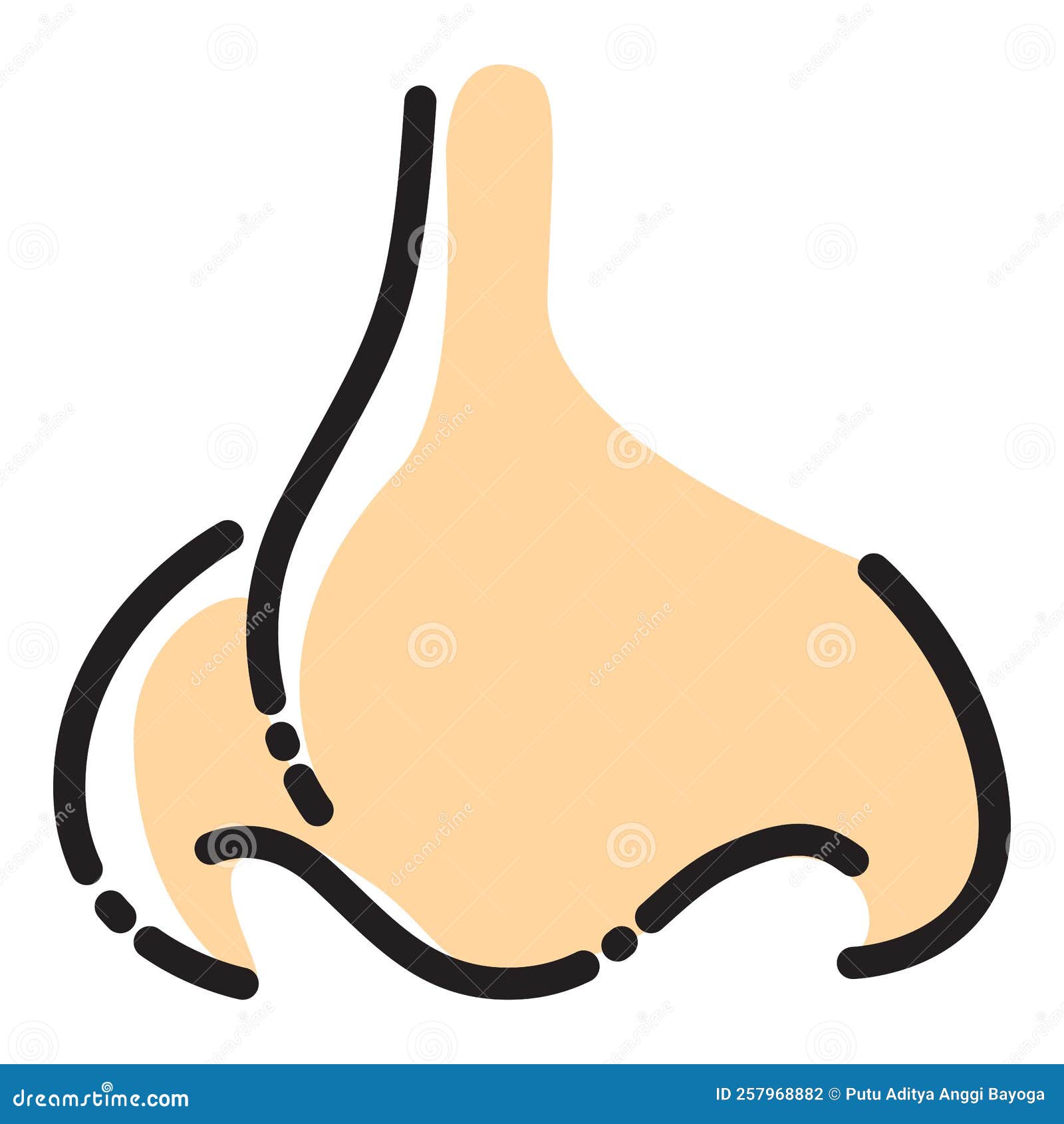 Cartoon nose stock vector. Illustration of cartoon, vector - 257968882