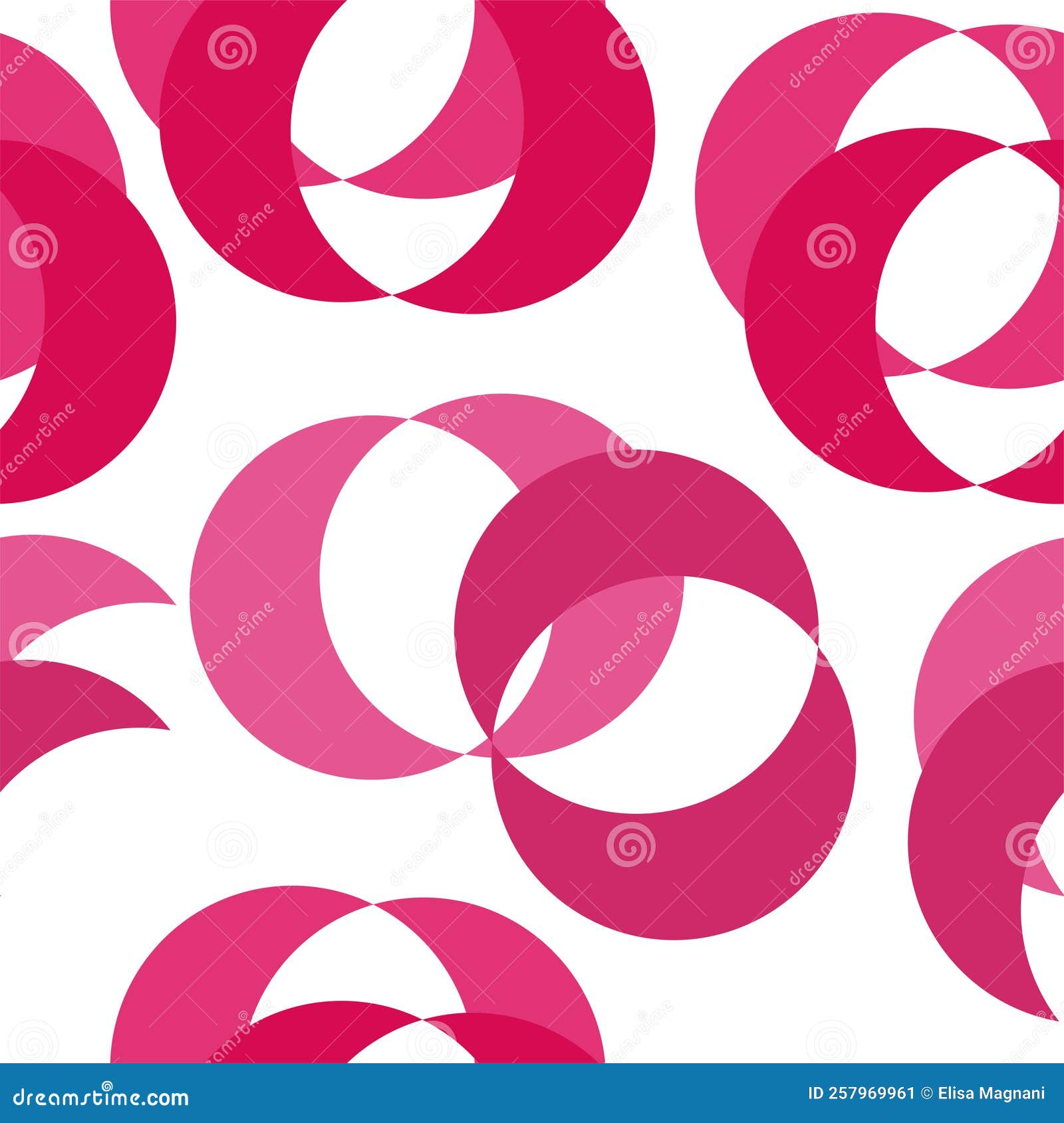 Repeat Pattern Depicting Pink Shapes. Stock Vector - Illustration of ...