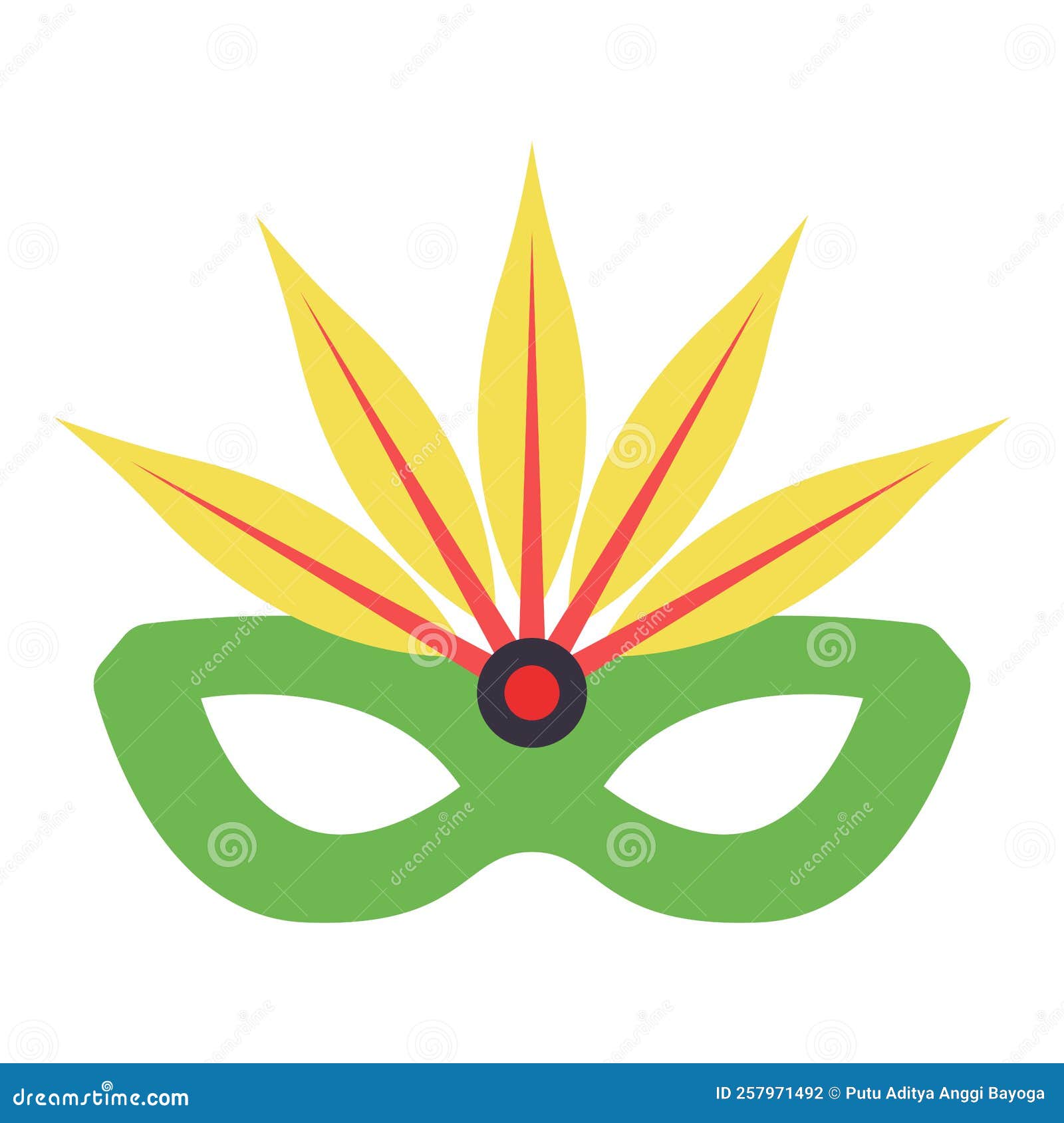 Cartoon carnival mask stock vector. Illustration of vector - 257971492