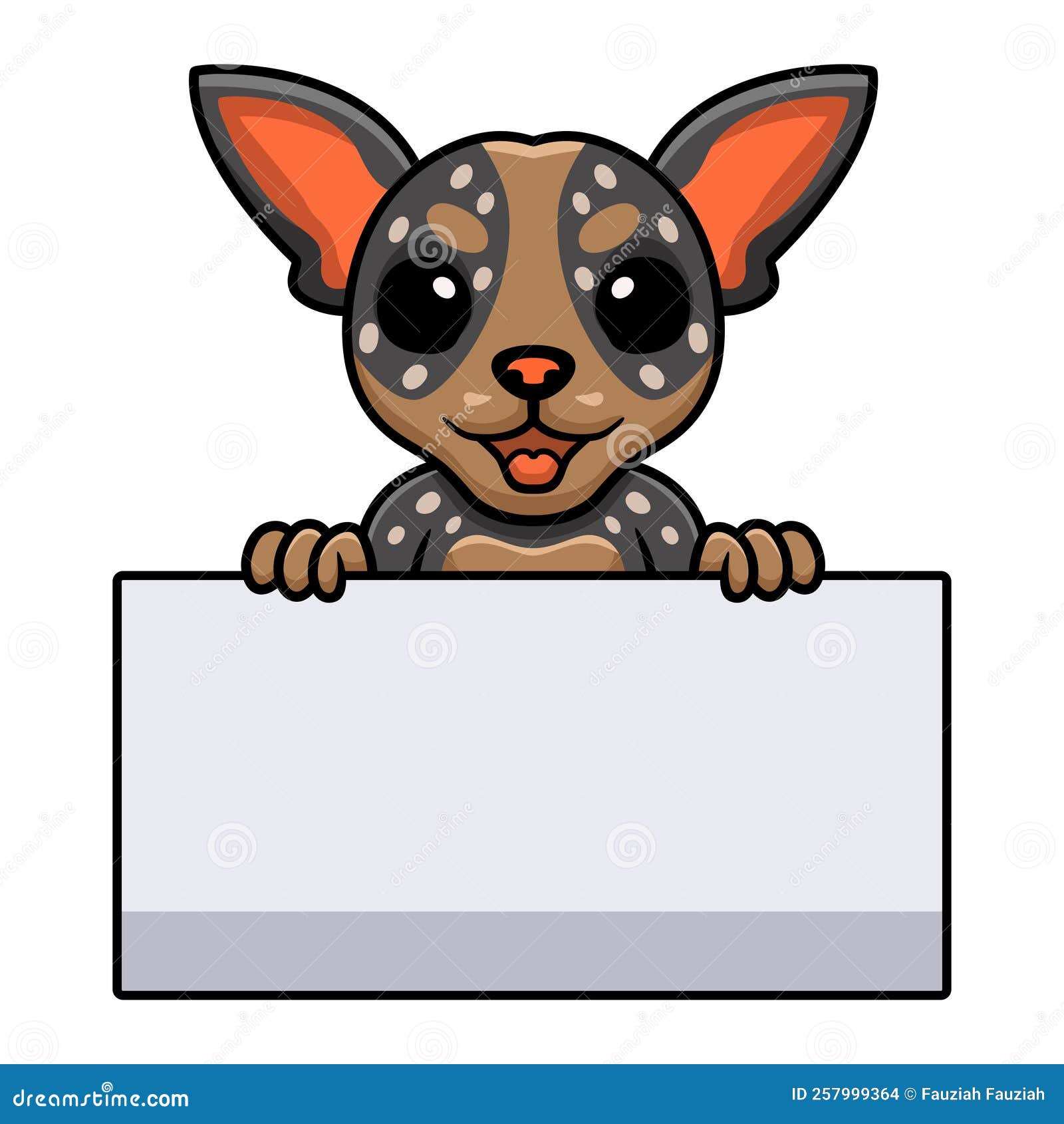 Ear Tag For Cattle. Blank Black ID Label For Farm Animals. Earmark ...