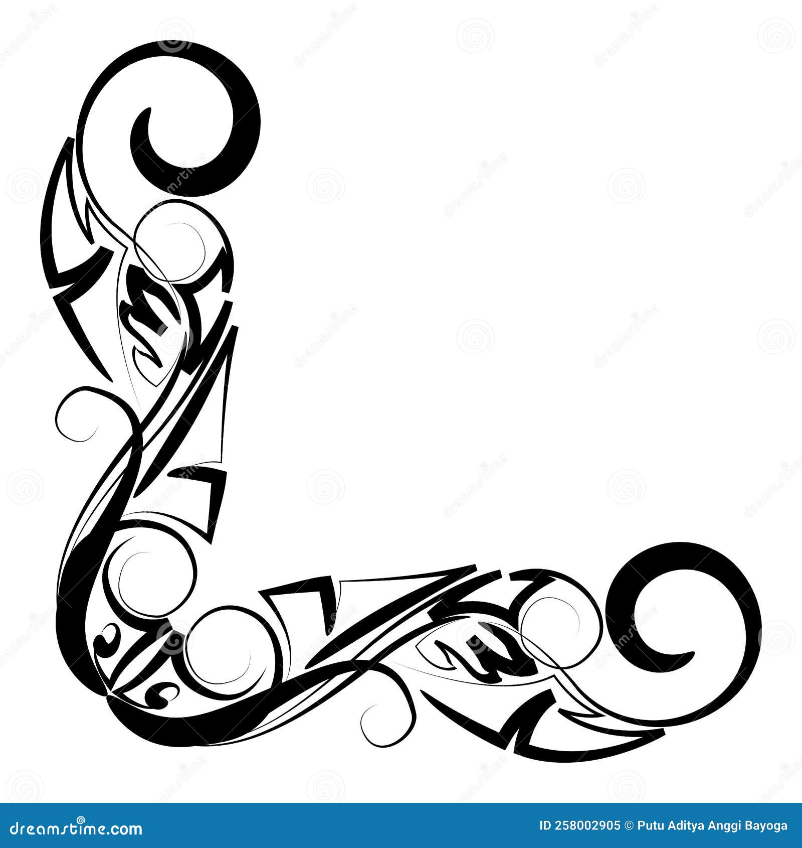 Decorative Modern Tribal Border Stock Vector - Illustration of ...