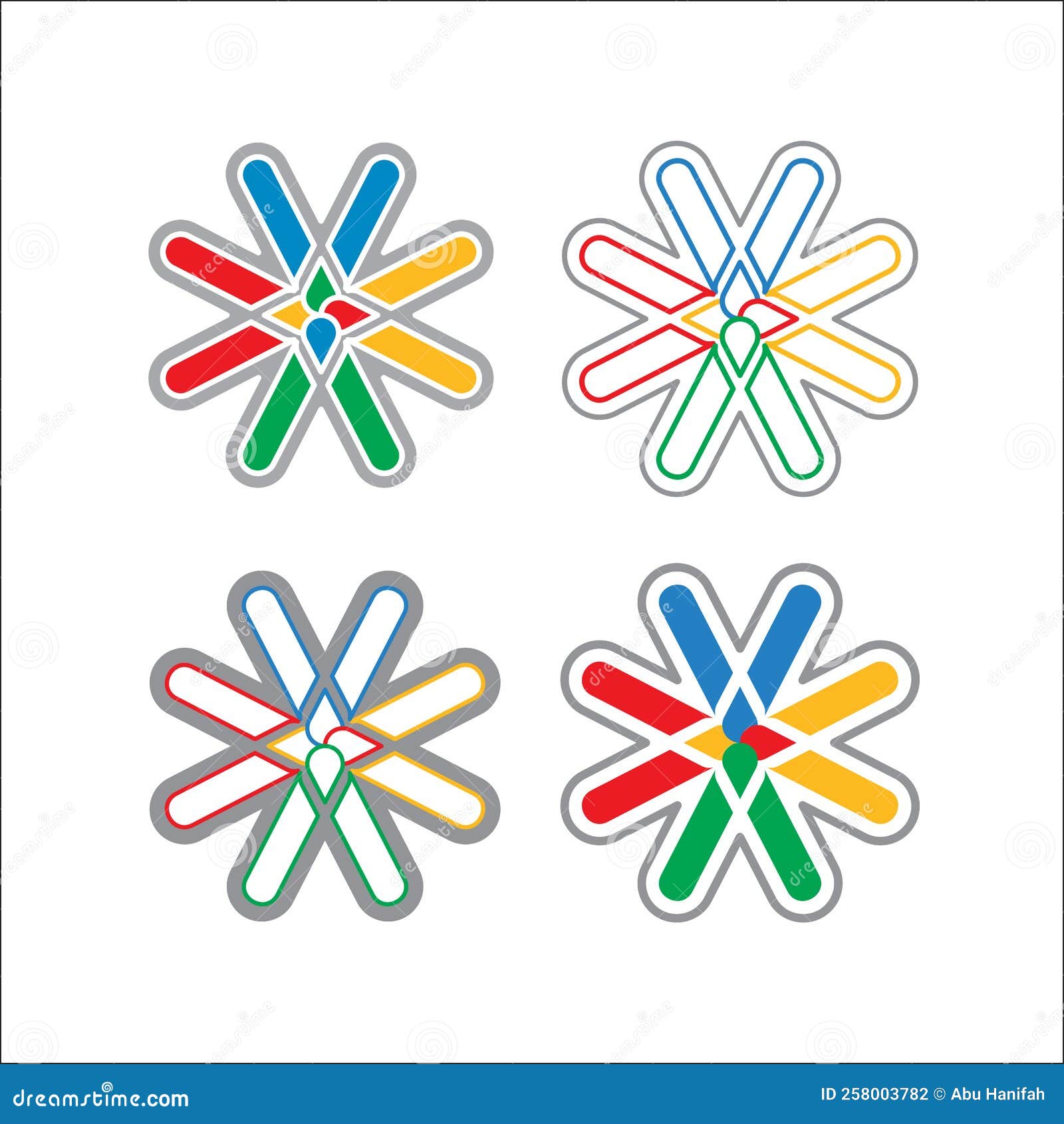 Flower-shaped Color Logo Image Stock Vector - Illustration of business ...