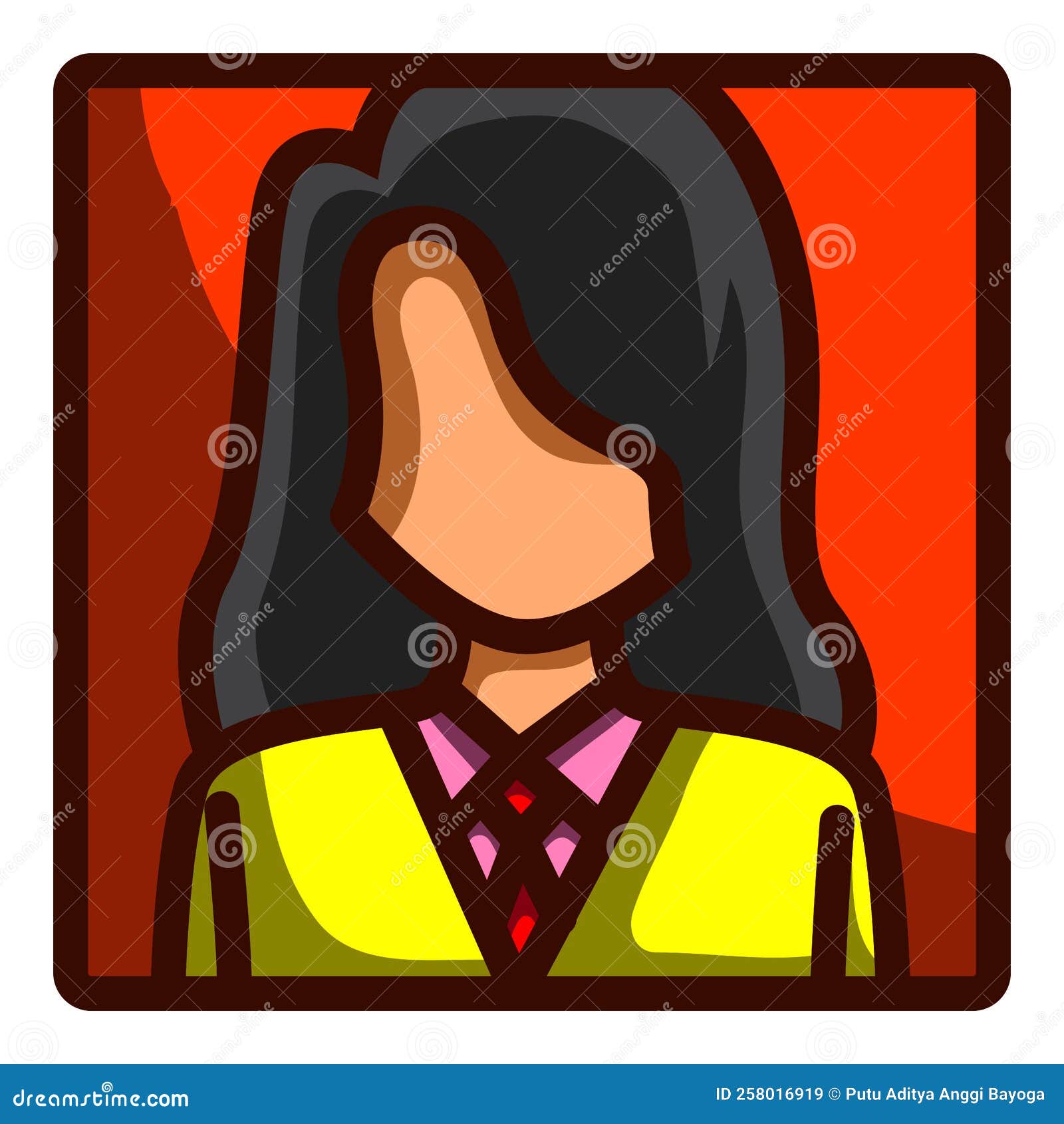Cartoon Business Woman Avatar Stock Vector - Illustration of avatar ...