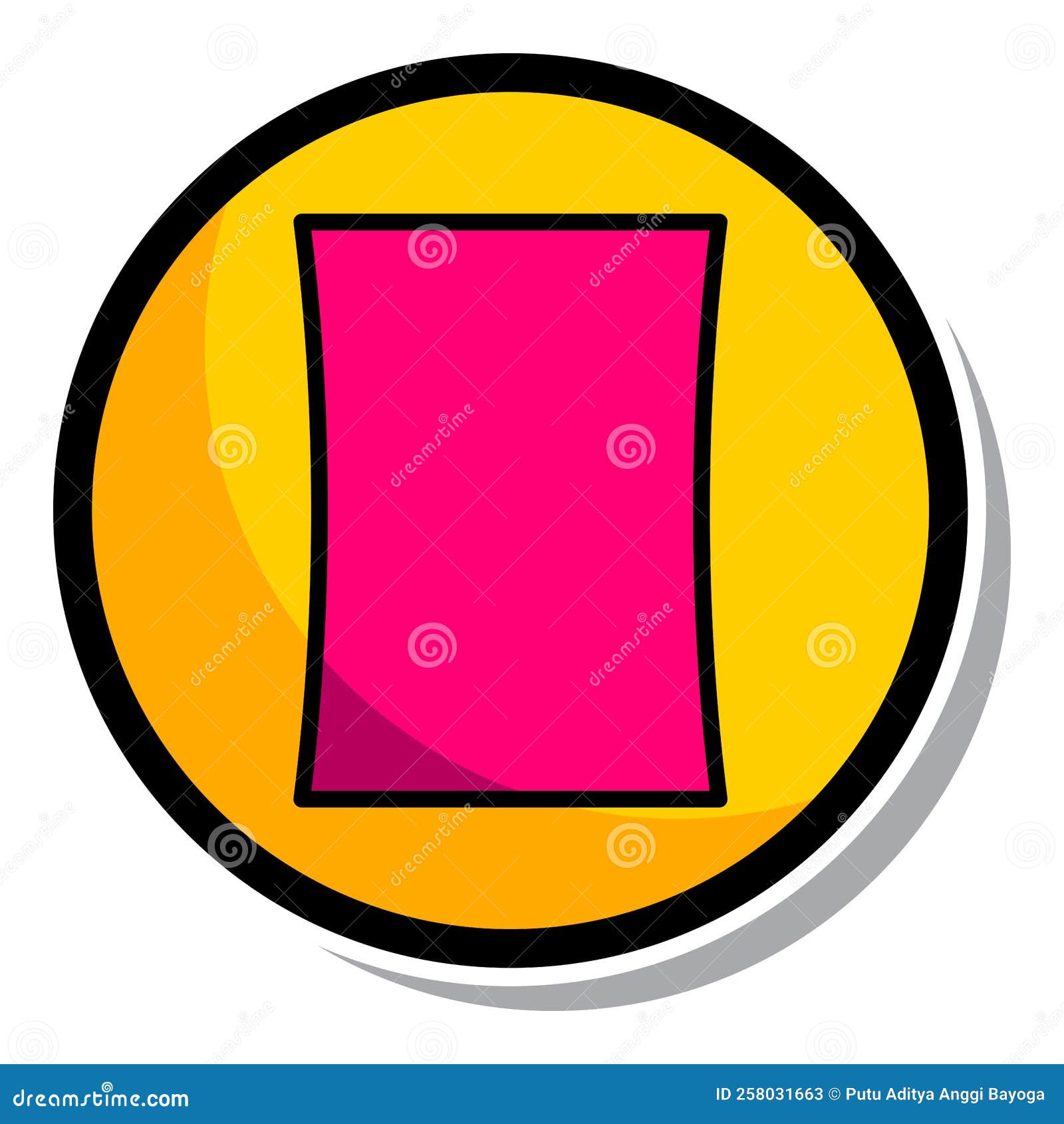 Cartoon stop button stock vector. Illustration of stop - 258031663