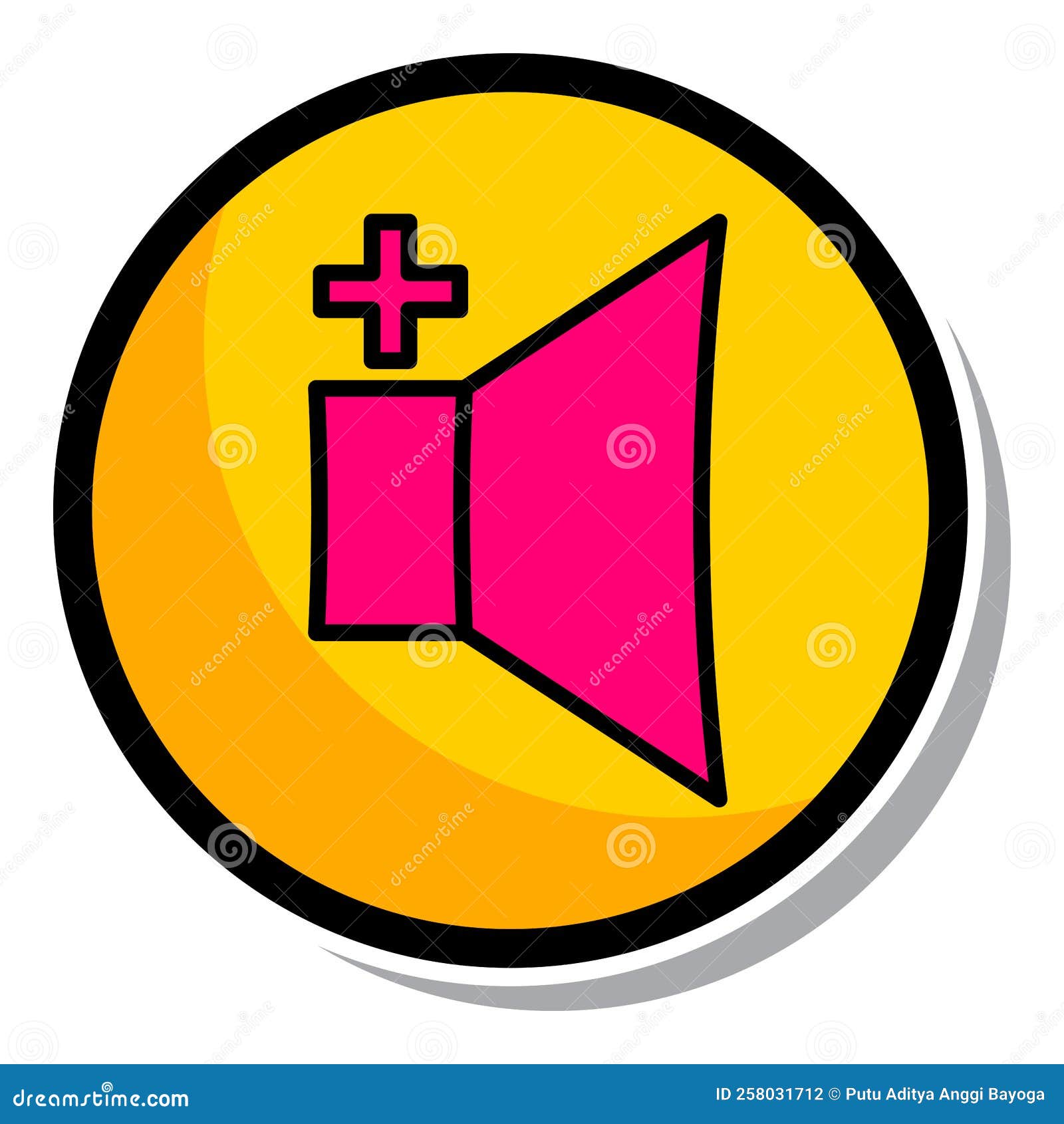 Cartoon Increase Volume Button Stock Vector - Illustration of volume ...