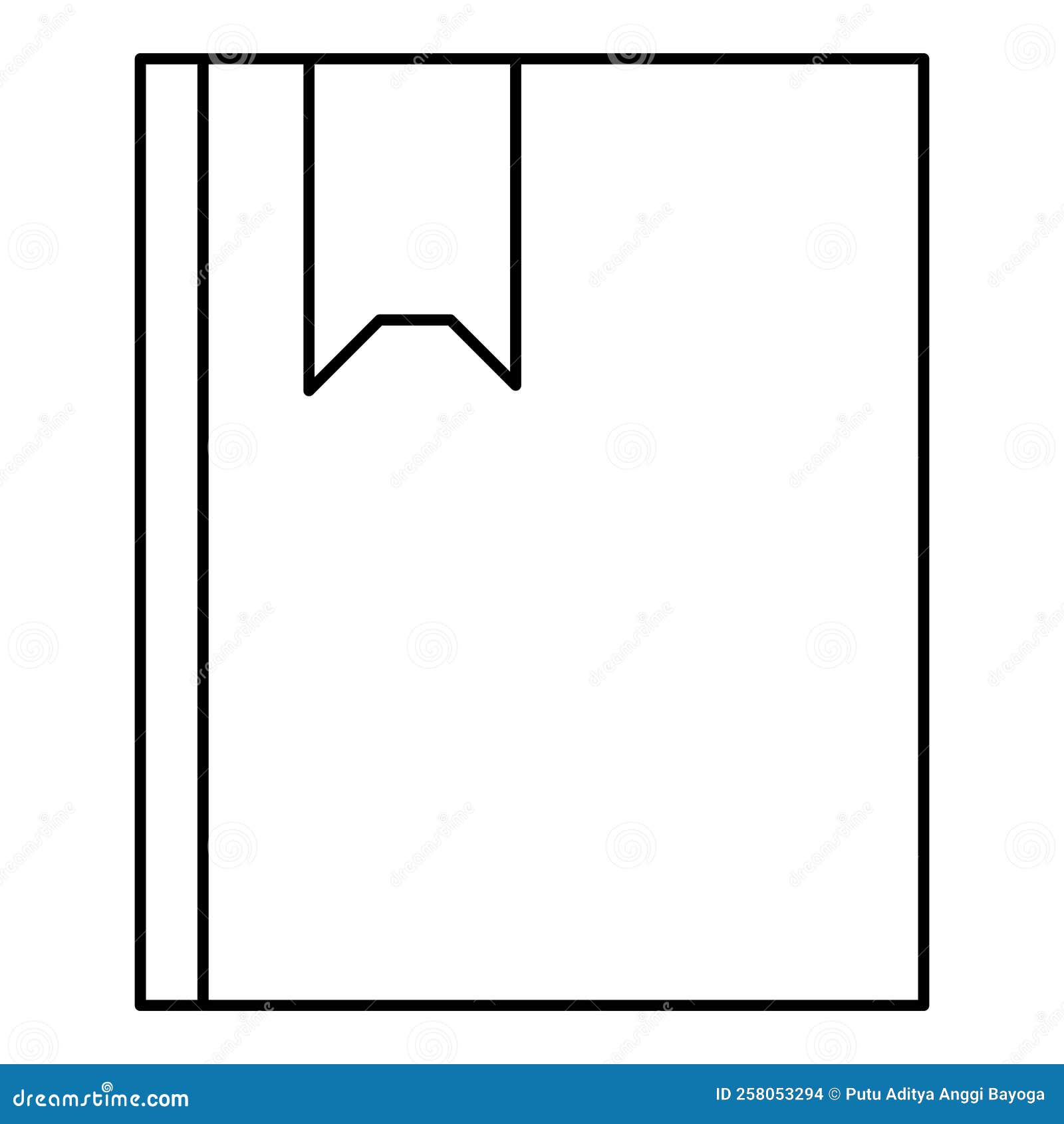 Thin line book stock vector. Illustration of logo, line - 258053294