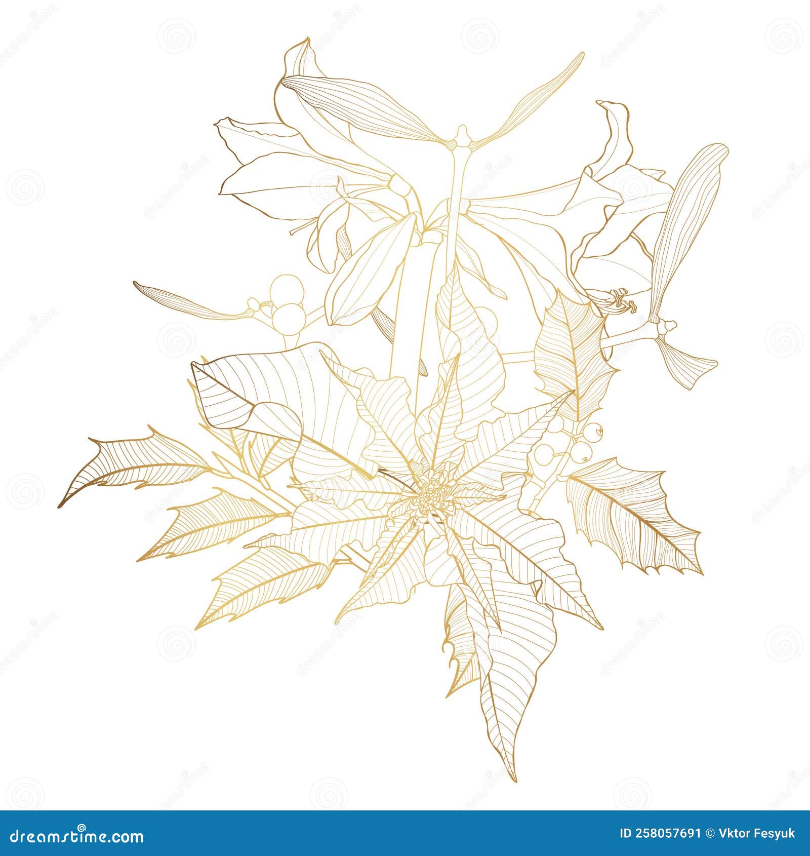 Christmas Plants, Holly Berry, Christmas Tree, Leaves Branches, Holiday ...