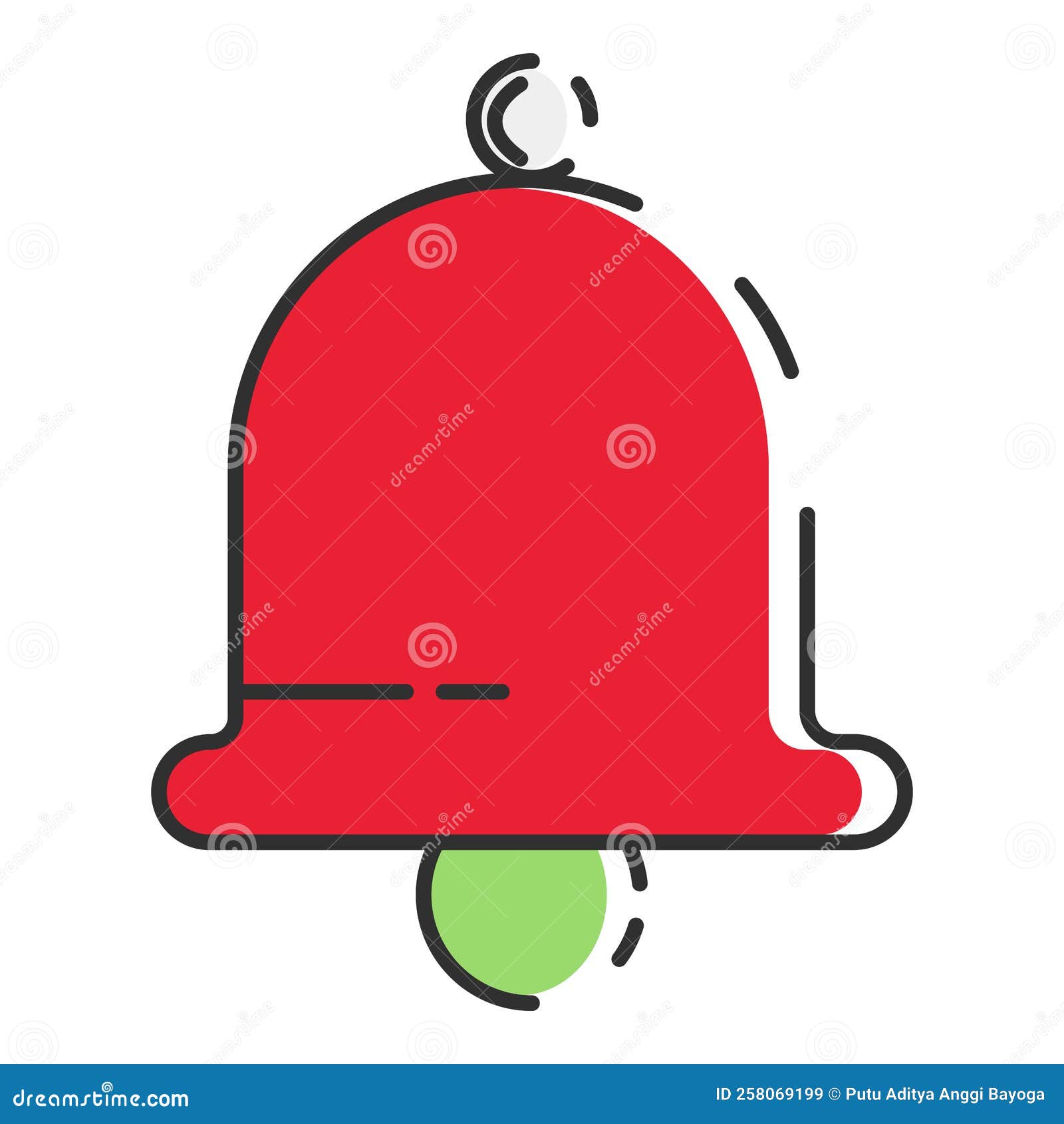 Cartoon bell stock vector. Illustration of design, logo - 258069199