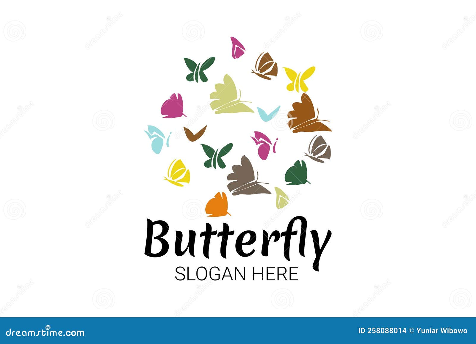 Butterfly Company Logo Vector Illustration. Suitable for Business ...