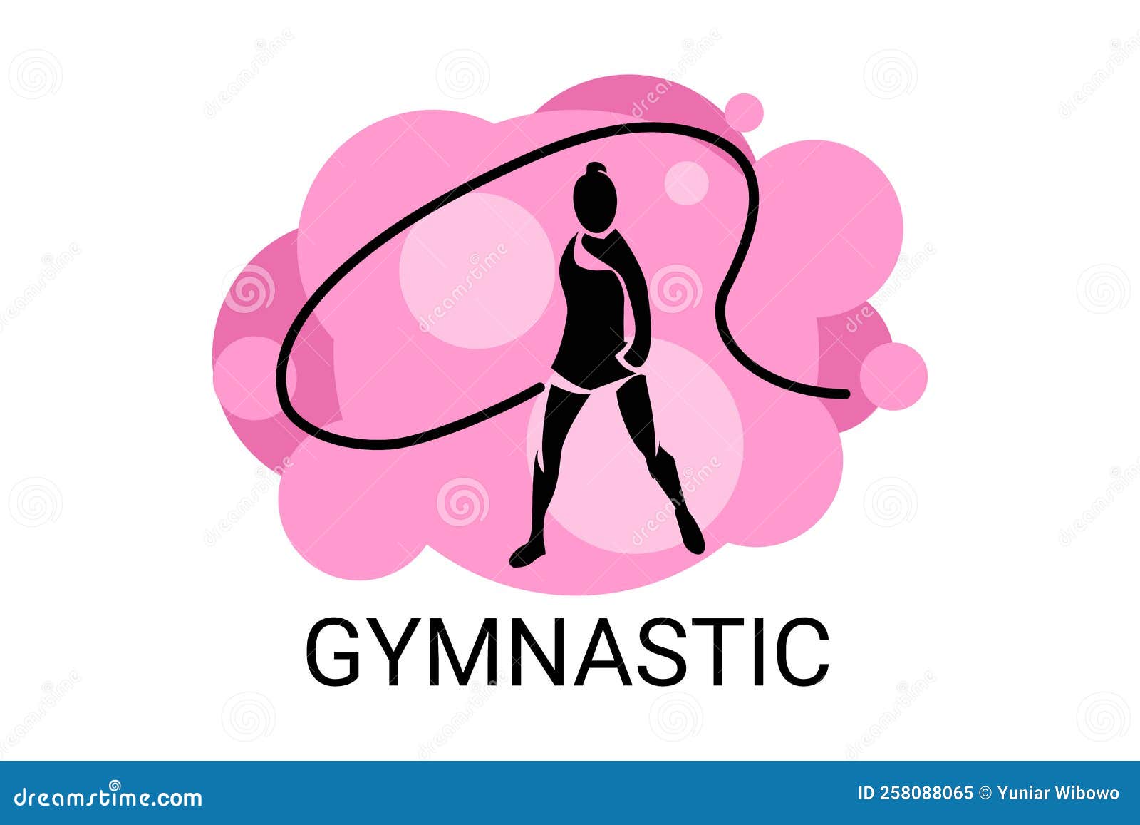 Gymnastic Sport Vector Line Icon. Practice Gymnastic Stock Vector ...