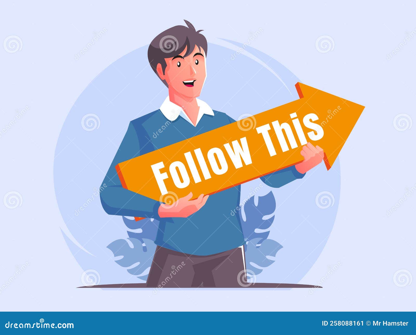 Follow this Arrow Choice of Direction Stock Vector - Illustration of ...