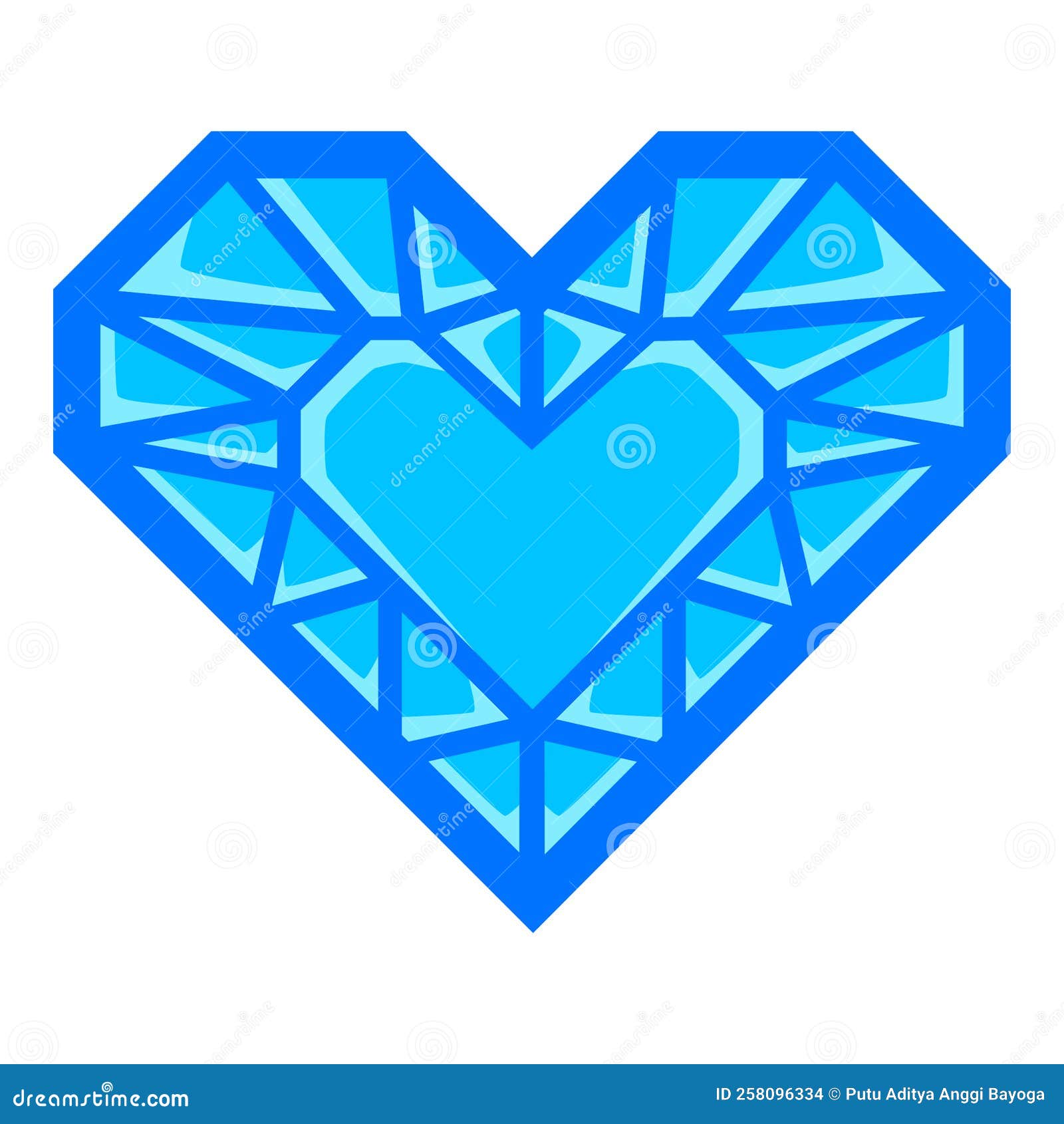 Cartoon diamond shape stock vector. Illustration of diamond - 258096334