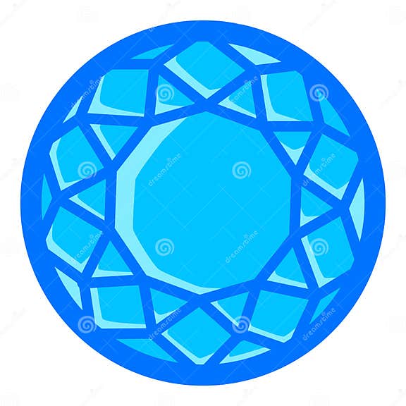 Cartoon diamond shape stock vector. Illustration of cartoon - 258096349