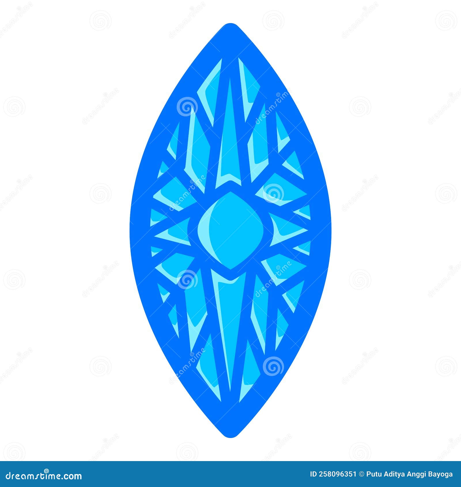 Cartoon diamond shape stock vector. Illustration of diamond - 258096351