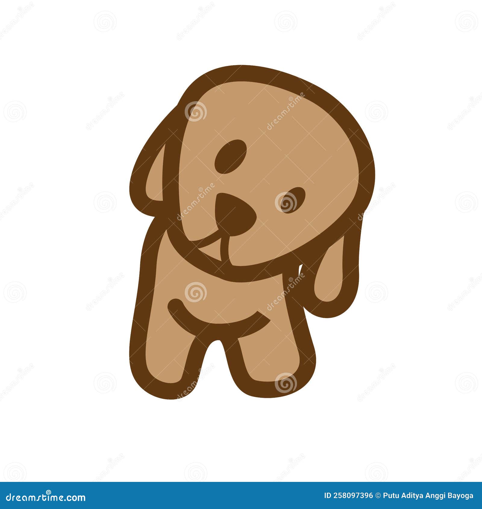 Cartoon puppy stock vector. Illustration of puppy, cartoon - 258097396