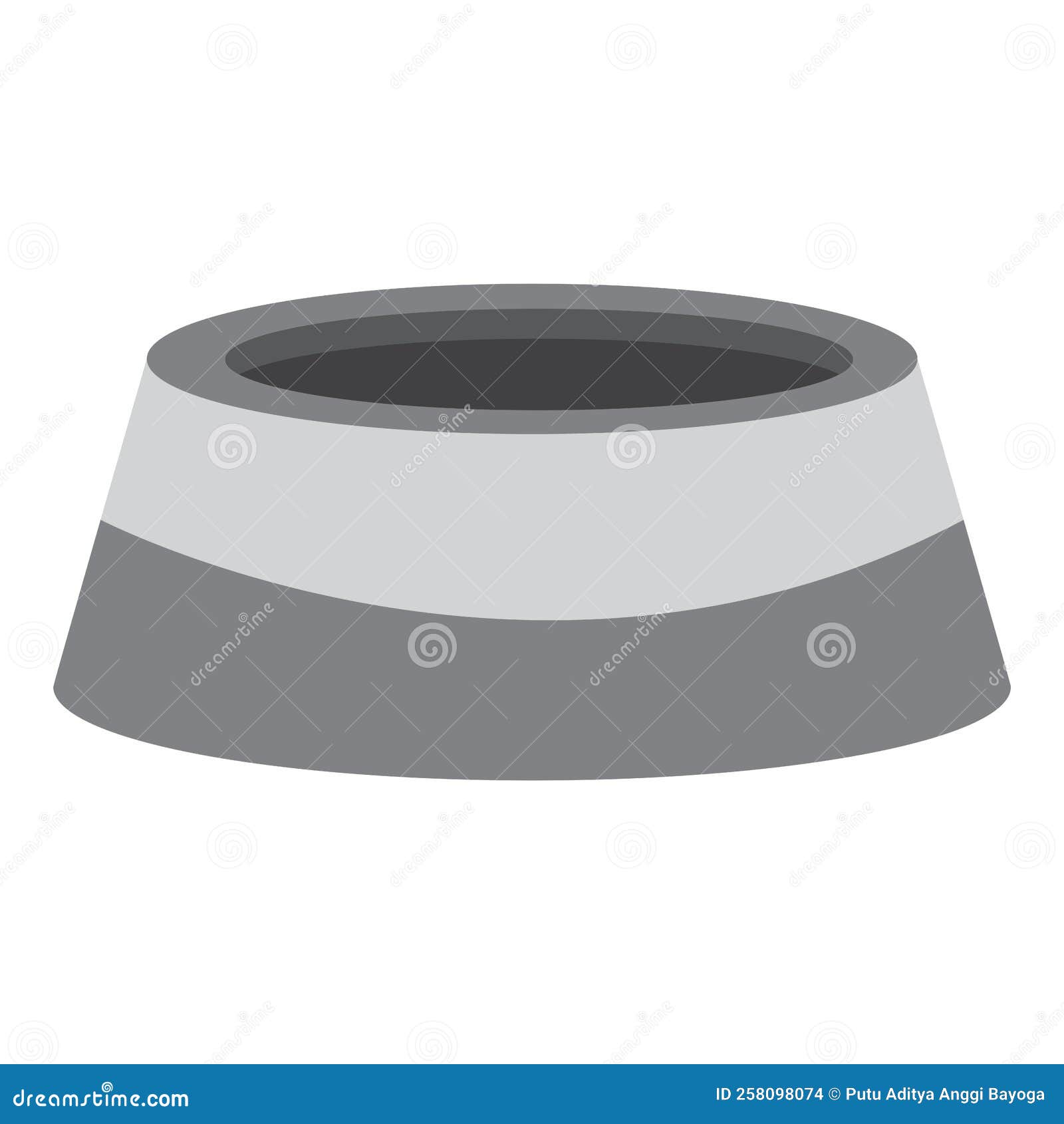 Cartoon dog food bowl stock vector. Illustration of food - 258098074