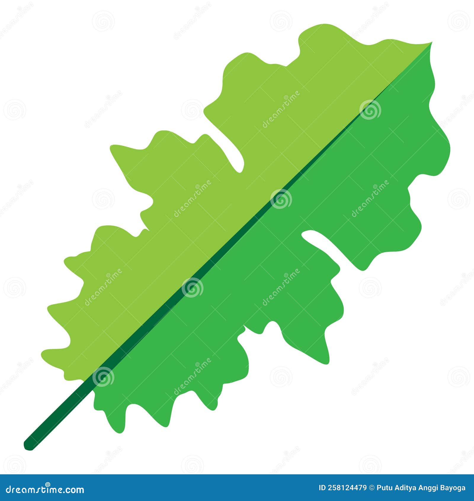 Cartoon leaf stock vector. Illustration of vector, design - 258124479