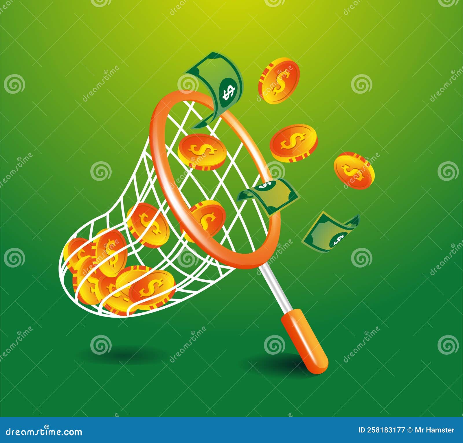 Catching Money with Net Achieving Financial Goal, Attracting ...