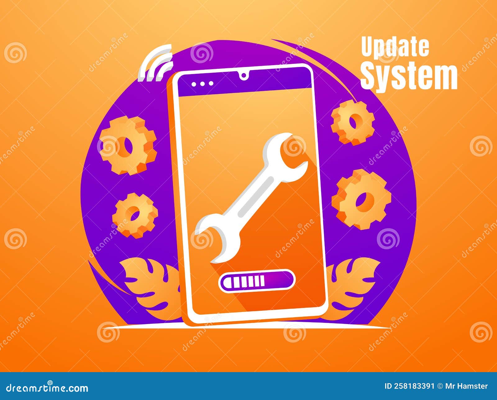 Updating System Illustration Concept. System Update Improvement Change ...