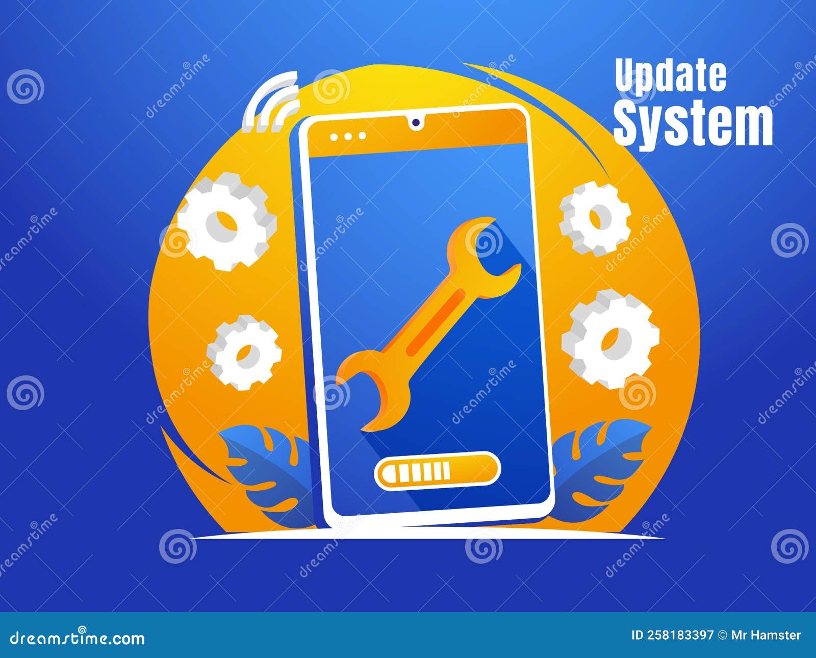 Updating System Illustration Concept. System Update Improvement Change ...