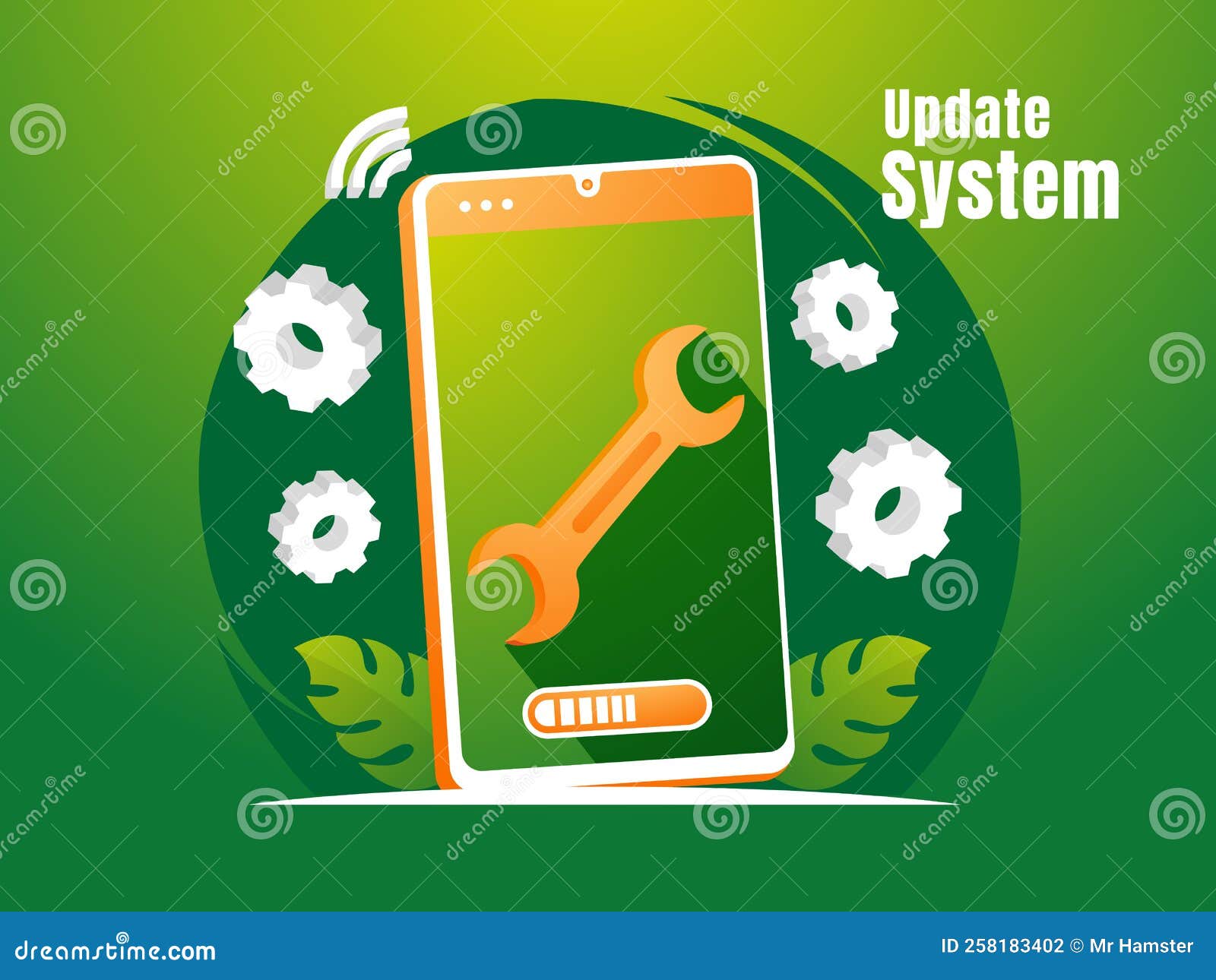 Updating System Illustration Concept. System Update Improvement Change ...