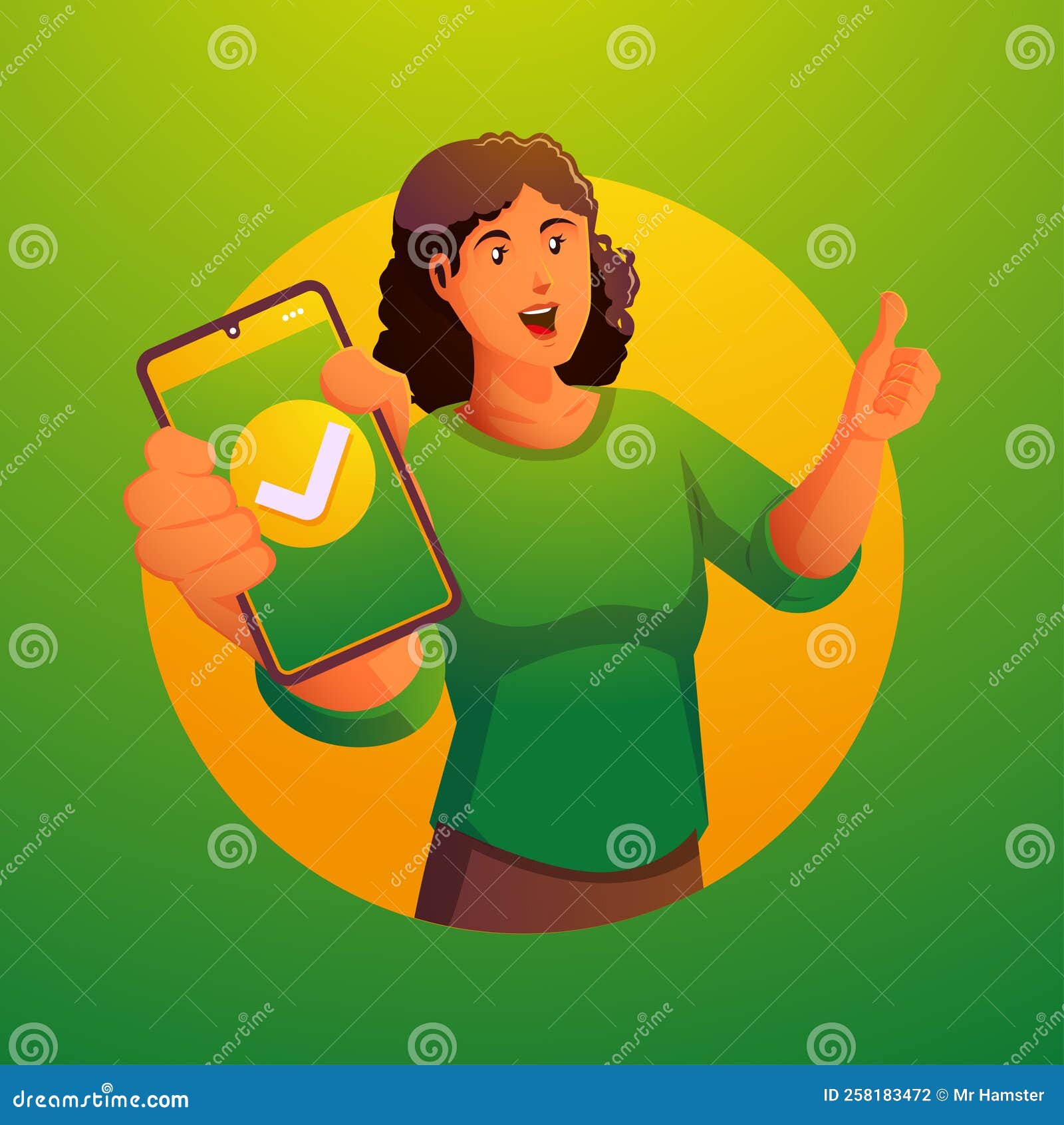 Mobile Applications Provide Benefits for Users Stock Vector ...