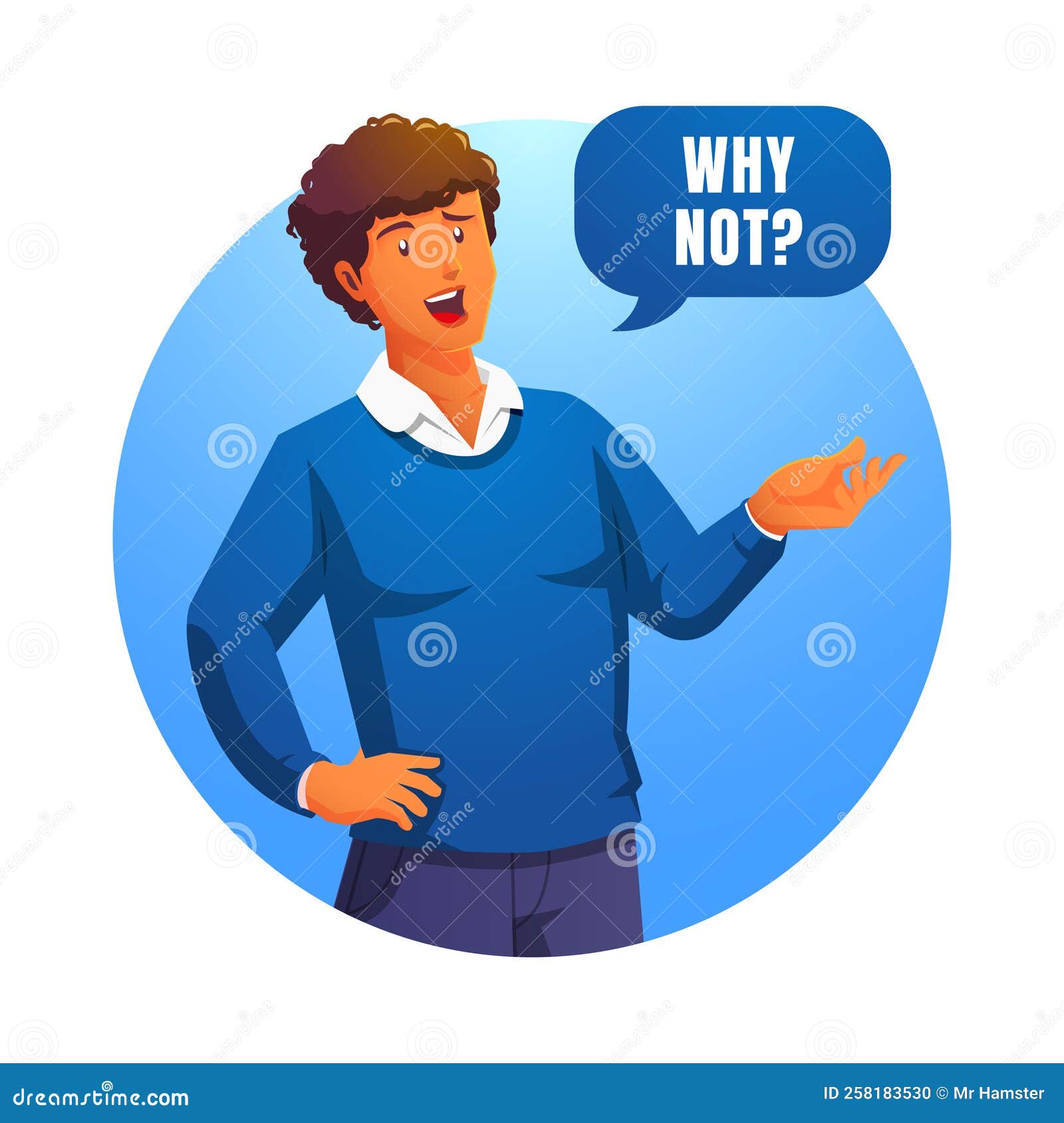 Why Not ? People Shrugging Shoulders Stock Vector - Illustration of ...
