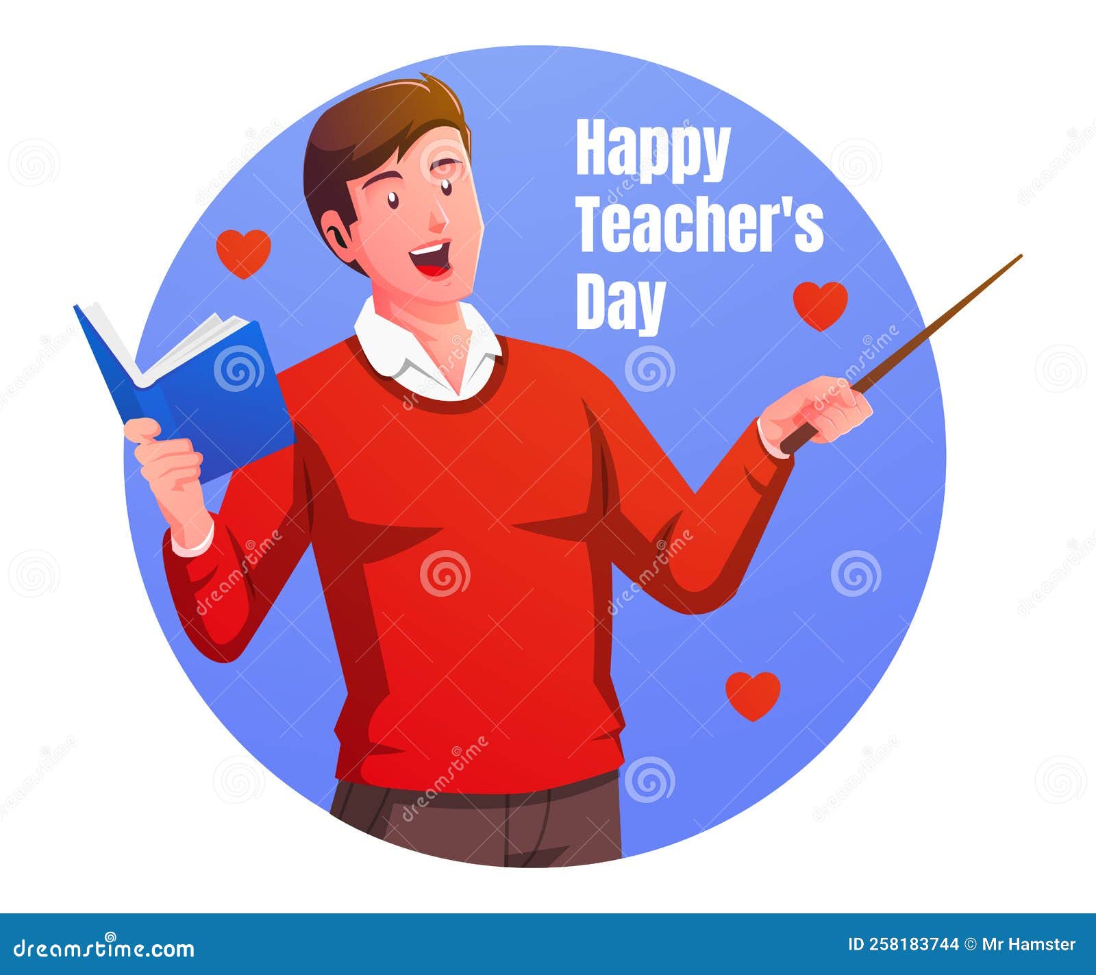 A Teacher Brings a Book and the Spirit of Teaching, Happy Teacher S Day ...