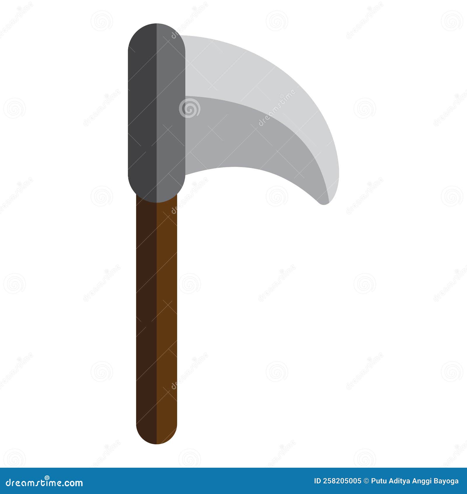 Cartoon sickle stock vector. Illustration of design - 258205005