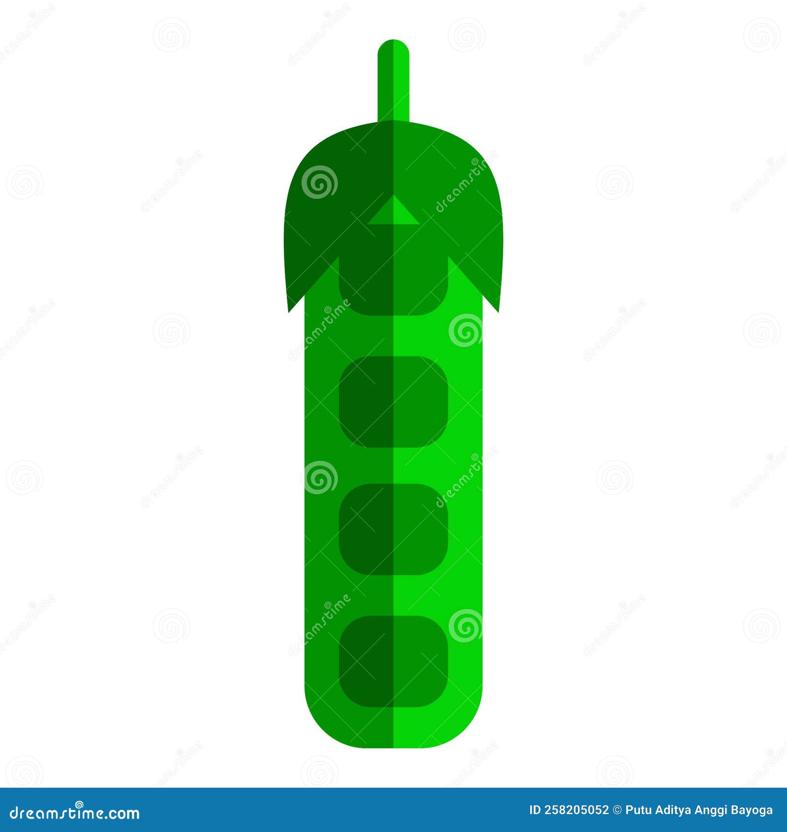 Cartoon bean stock vector. Illustration of vegetable - 258205052