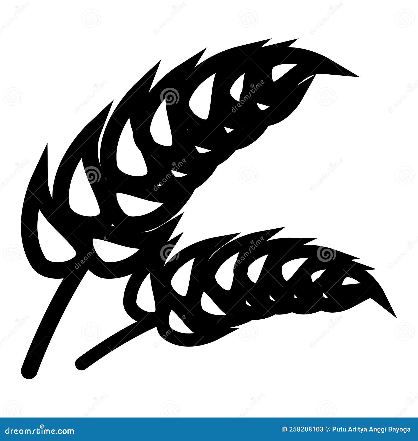 Cartoon wheat stock vector. Illustration of cartoon - 258208103