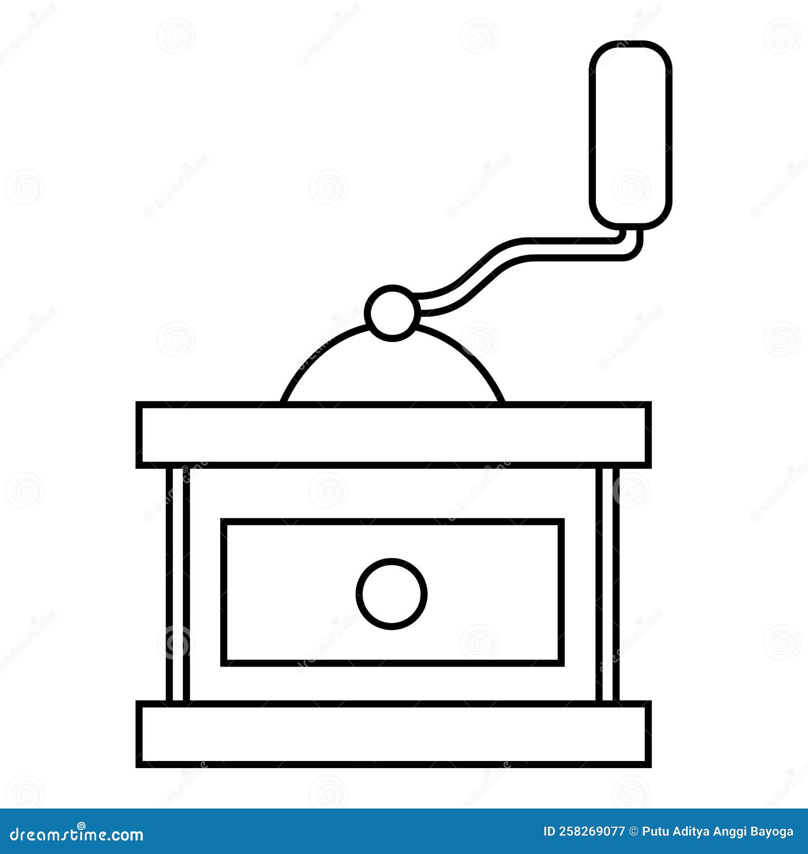 Cartoon coffee grinder stock vector. Illustration of cartoon - 258269077