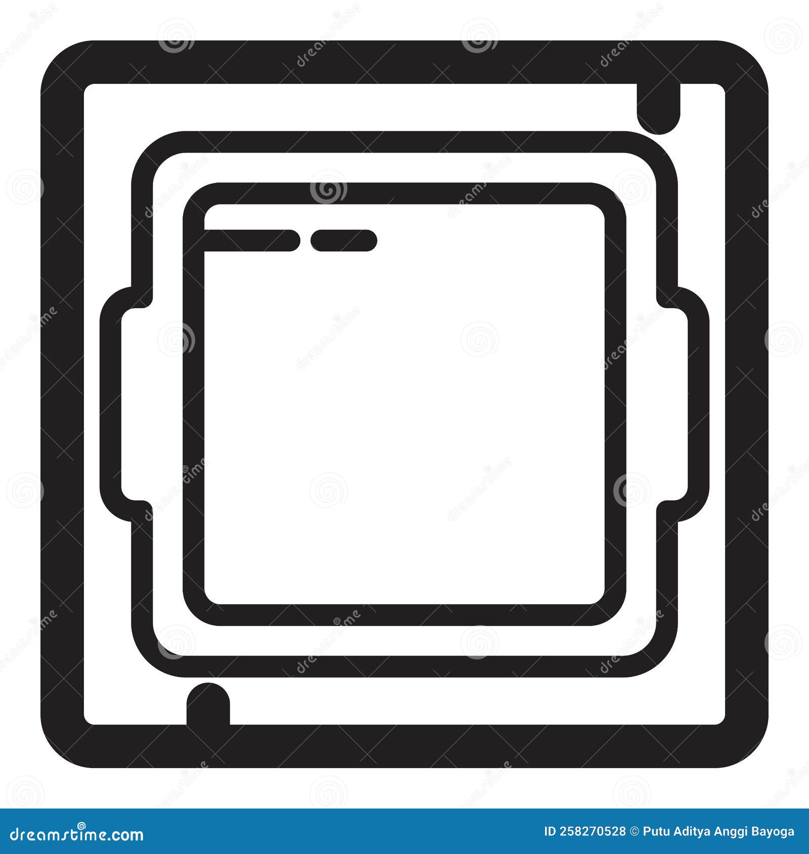 Cartoon computer processor stock vector. Illustration of logo - 258270528