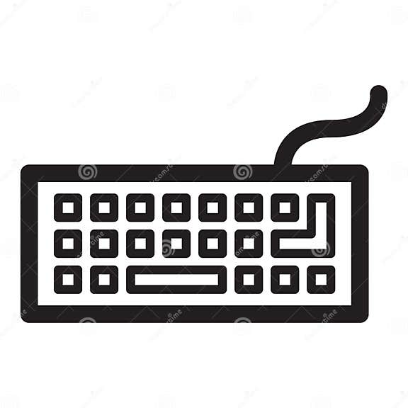 Cartoon computer keyboard stock vector. Illustration of design - 258270556