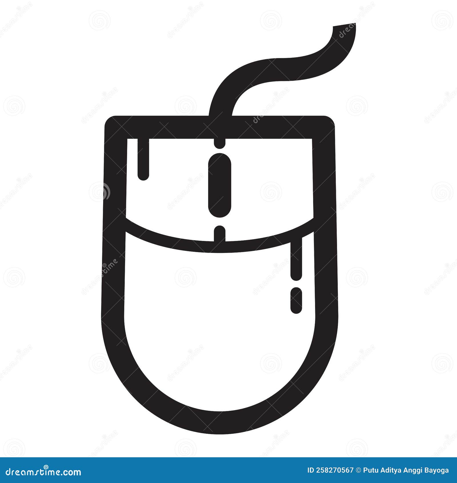 Cartoon computer mouse stock vector. Illustration of design - 258270567