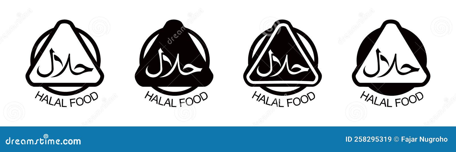 Set of Halal Food Products Labels ,Vector Halal Sign Certificate Tag ...