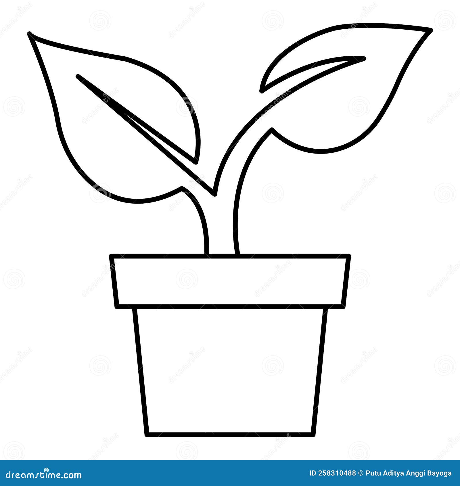 Cartoon plant stock vector. Illustration of agriculture - 258310488