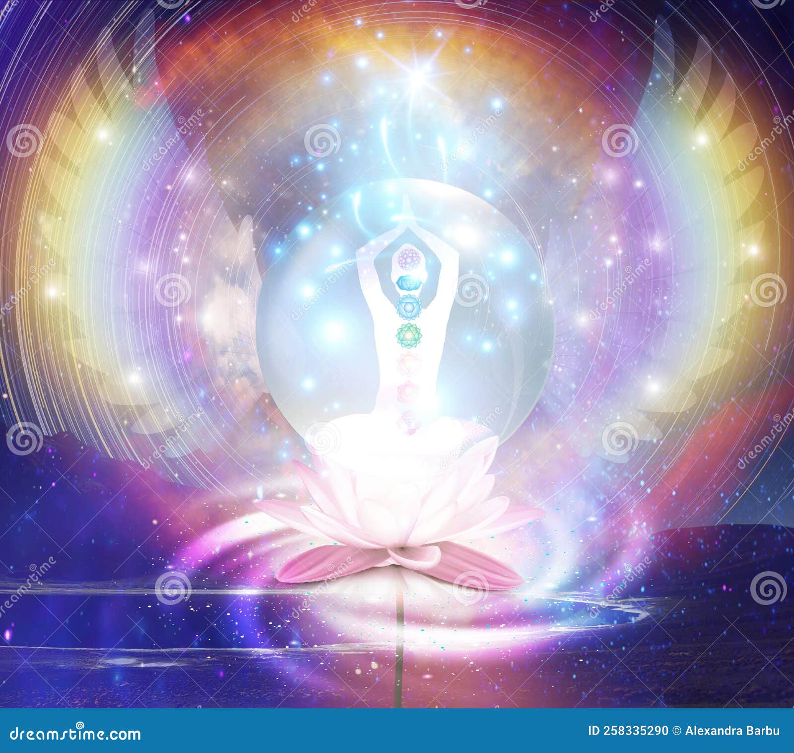 Cosmic Trance And Hypnosis Concept Of Glowing Details In Digital Neural ...