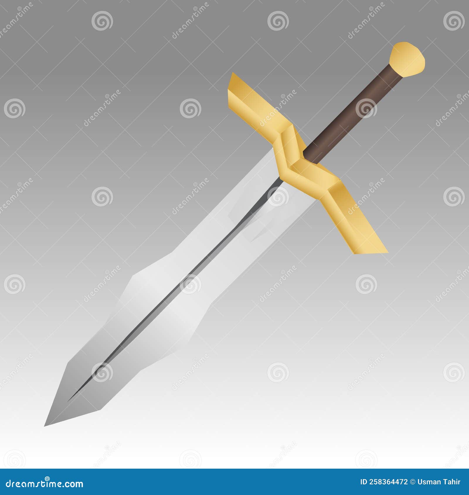Realistic Sword, Ancient Sword Royalty-Free Cartoon | CartoonDealer.com ...