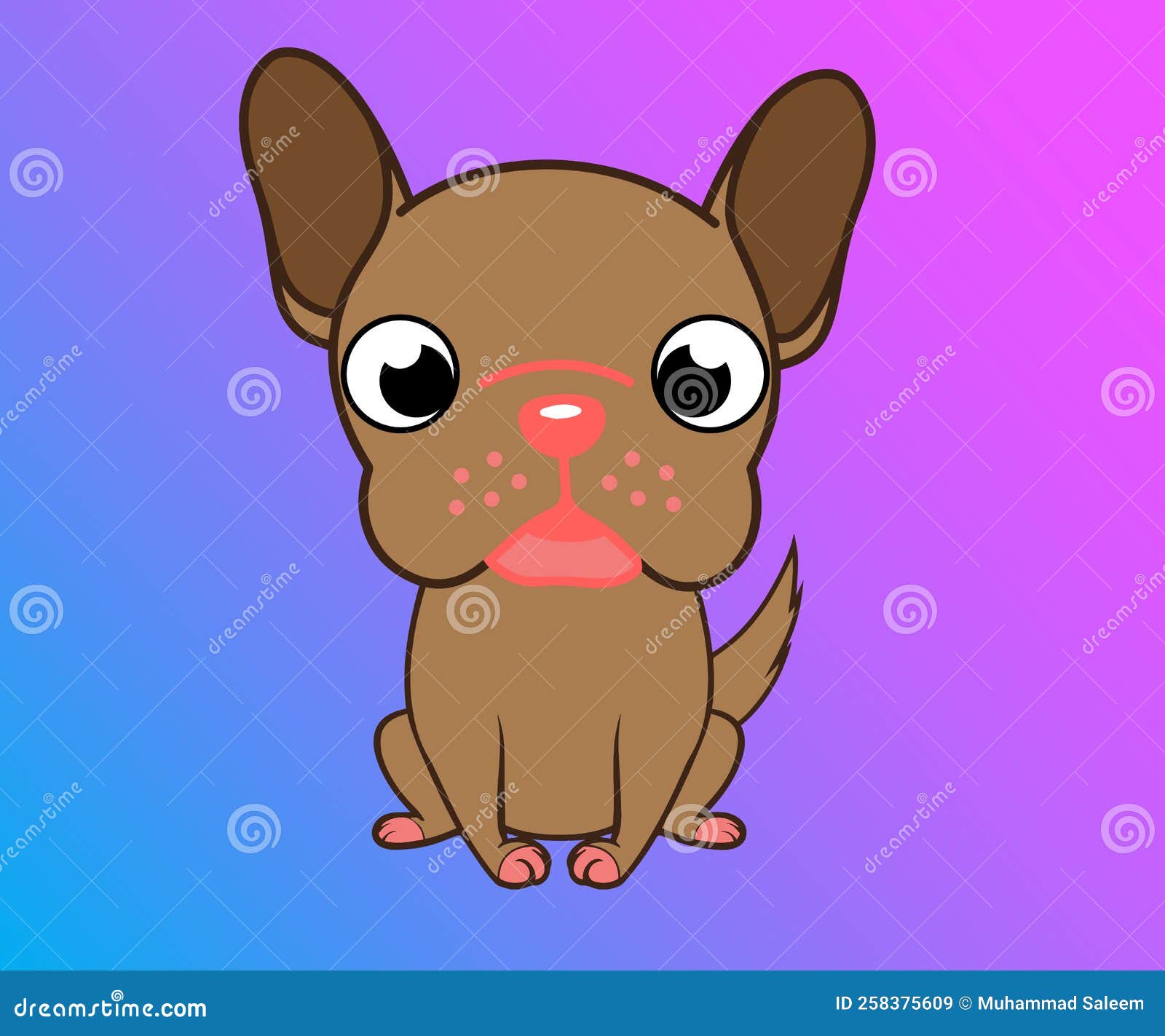 Beautiful and Very Interesting Dog Stock Illustration - Illustration of ...