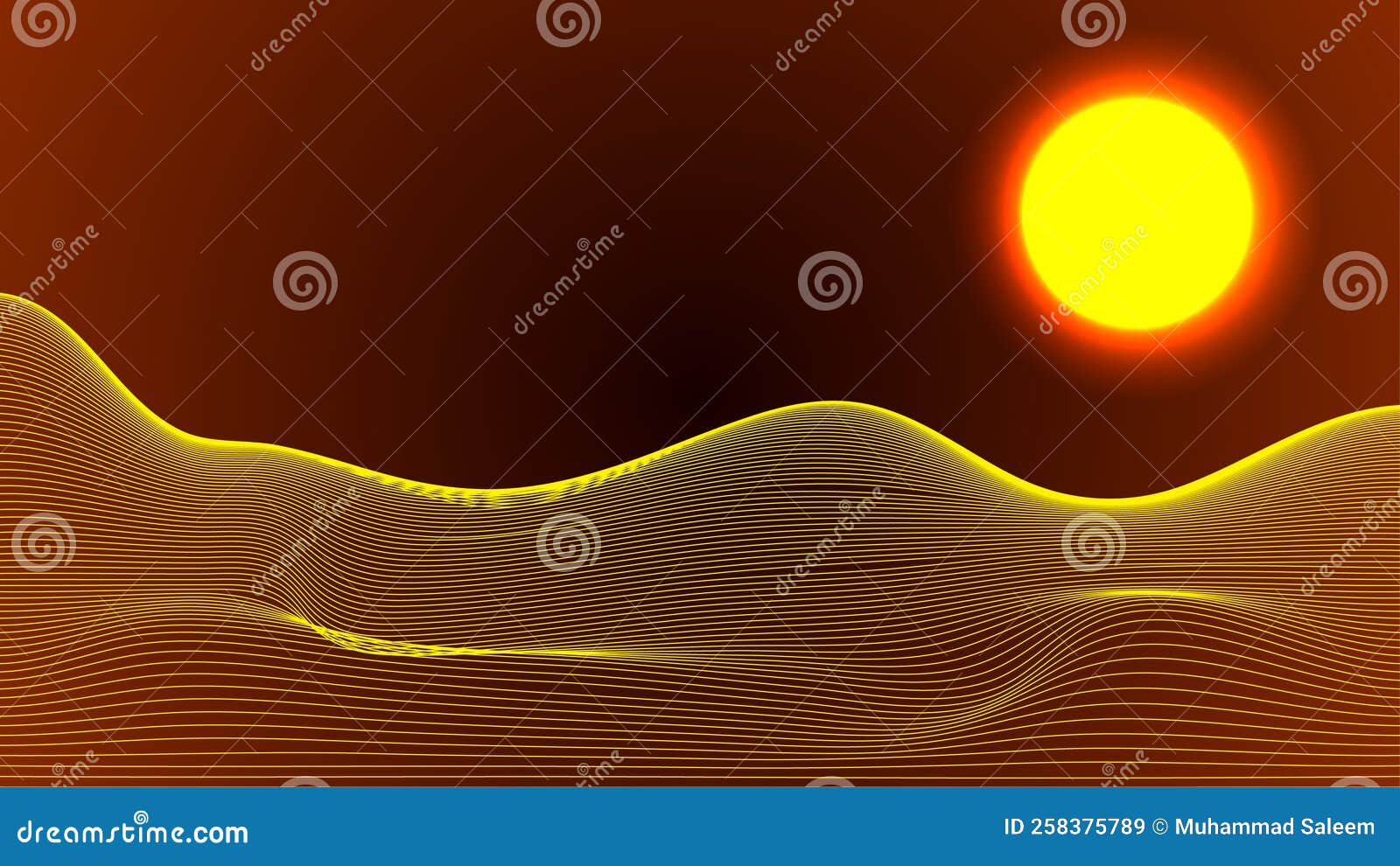 Beautiful and Very Interesting Wave Stock Illustration - Illustration ...